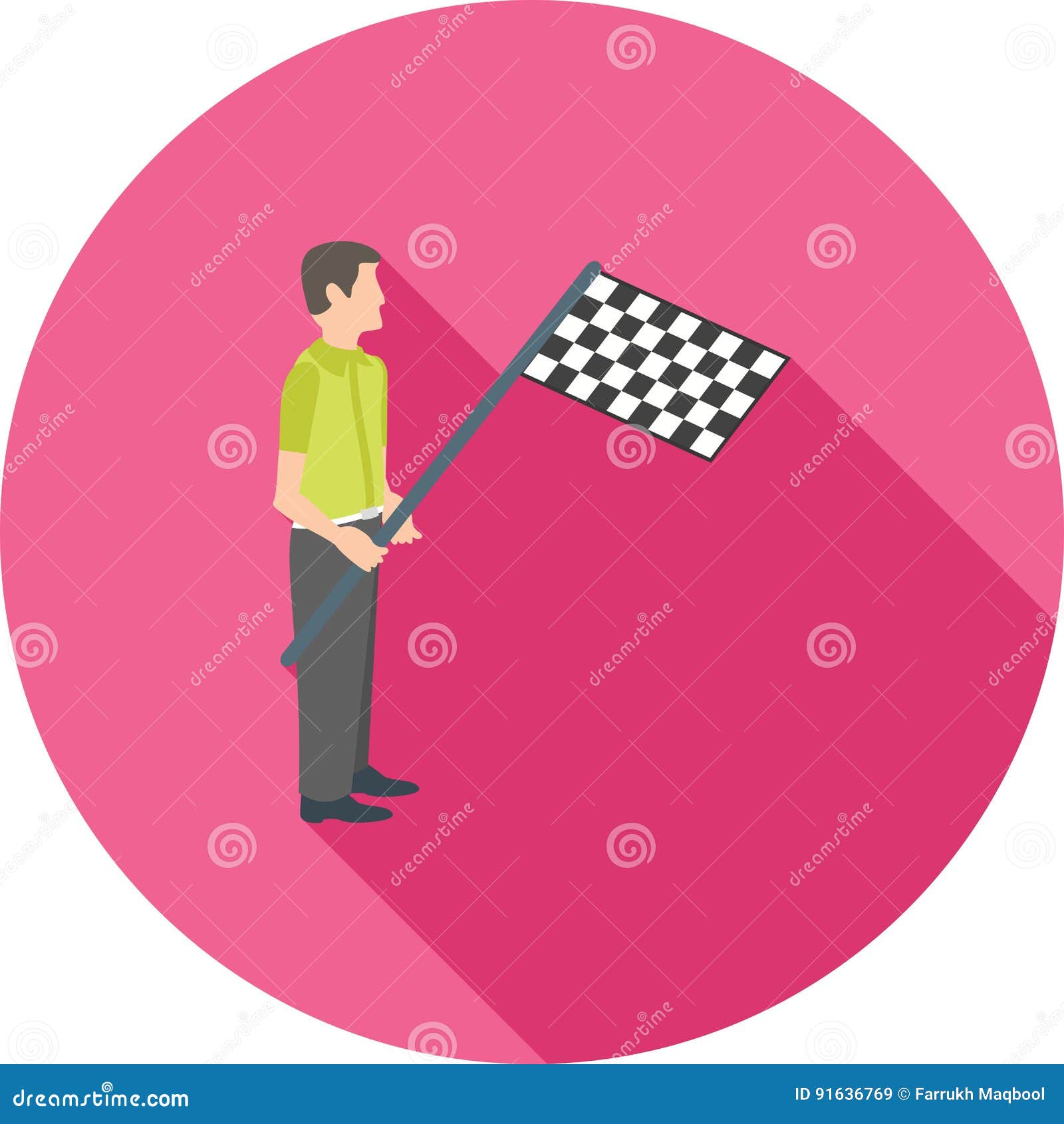 Beendet vektor abbildung. Illustration von markierungsfahne - 91636769