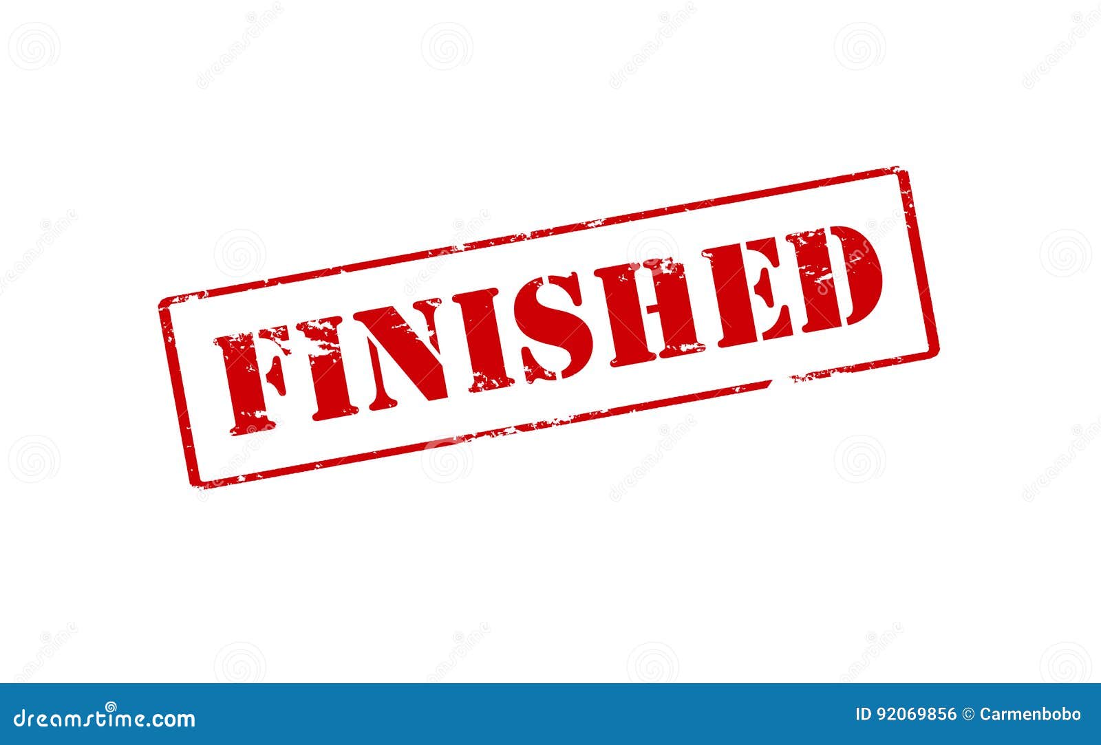 Beendet stock abbildung. Illustration von stempel, konzept - 92069856