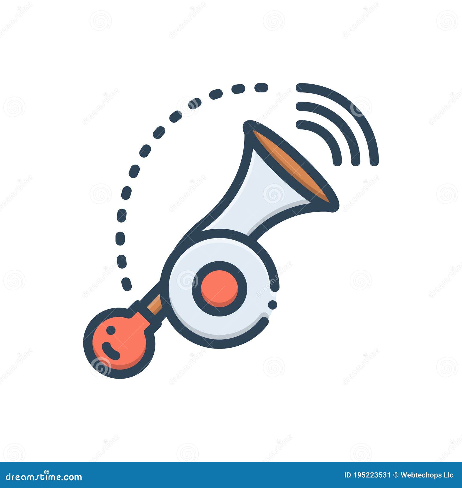 Color Illustration Icon for Beeps, Siren and Hooter Stock Illustration ...