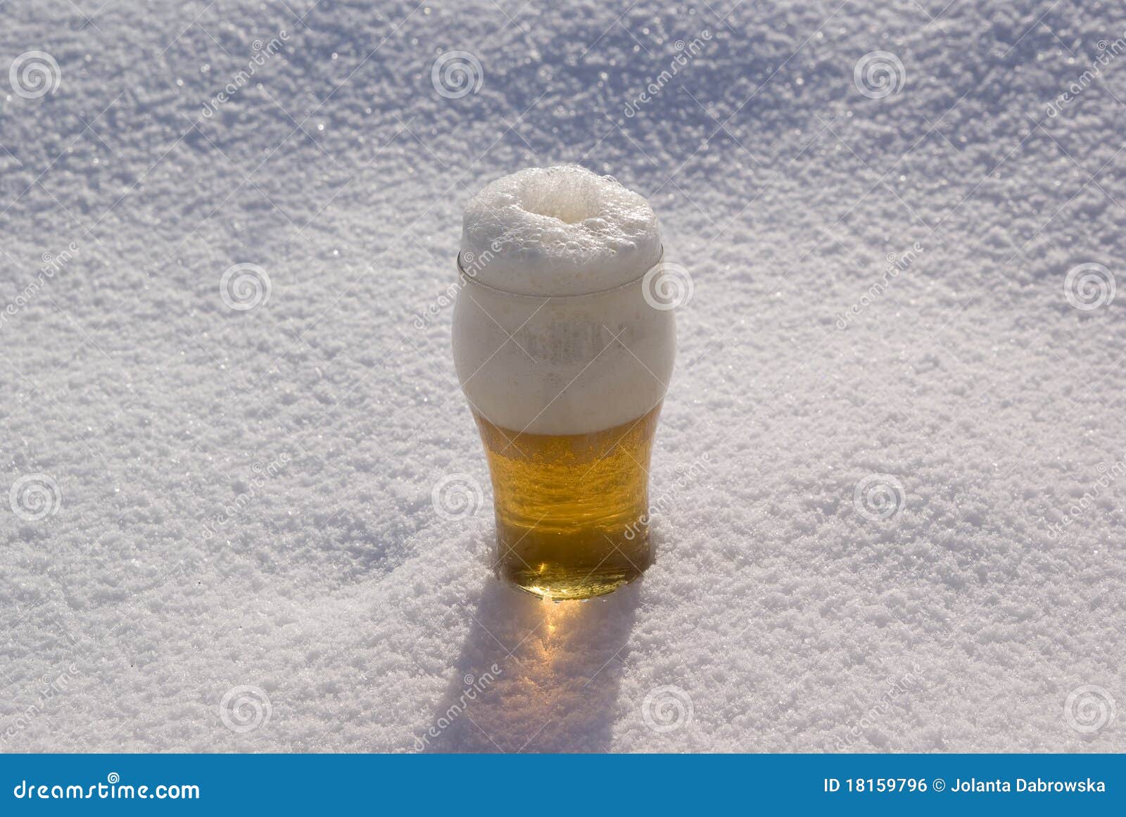 Beer stock photo. Image of snow, cold, winter, season - 18159796