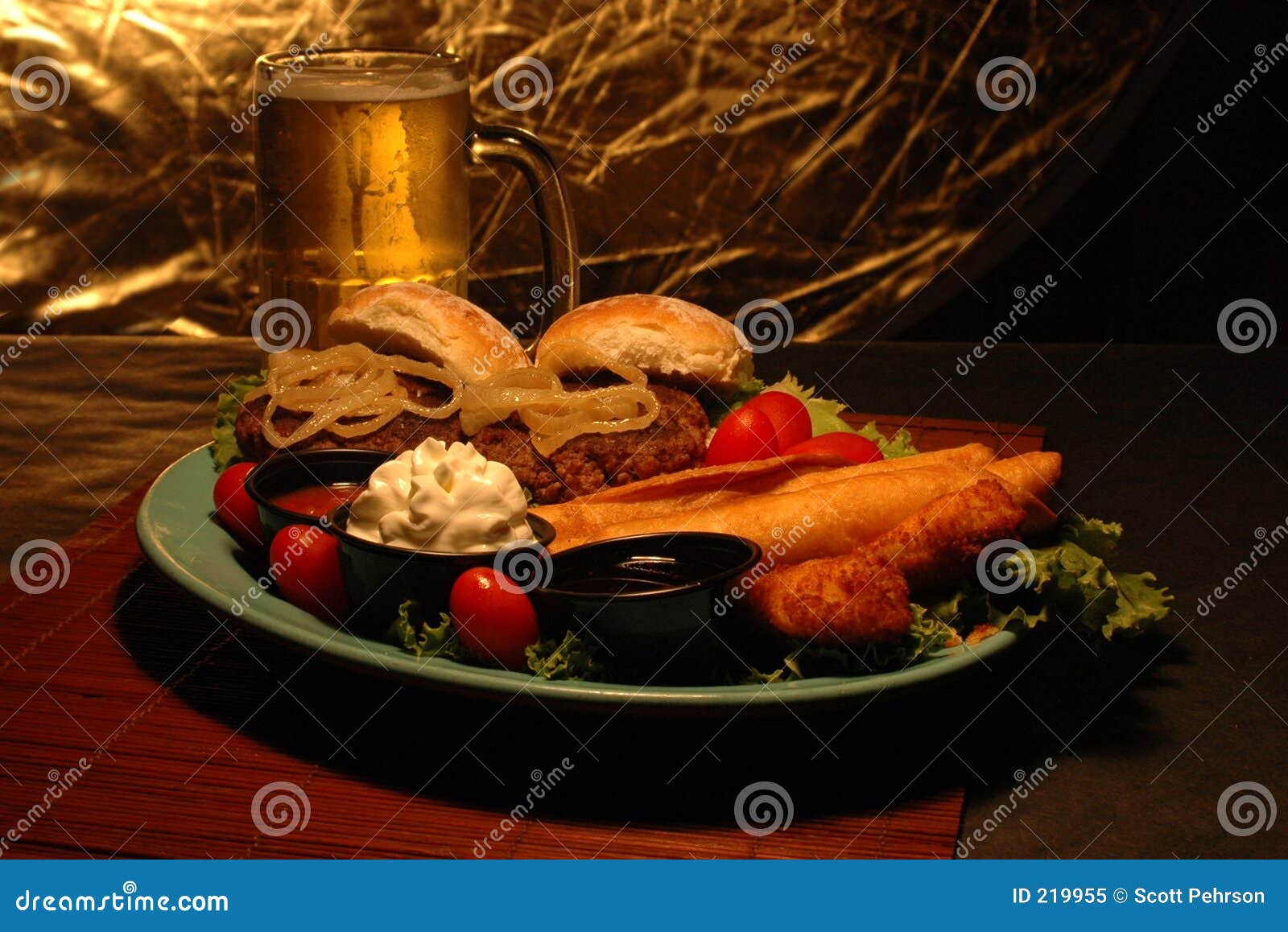 Beer and appetizer platter stock image. Image of cream - 219955