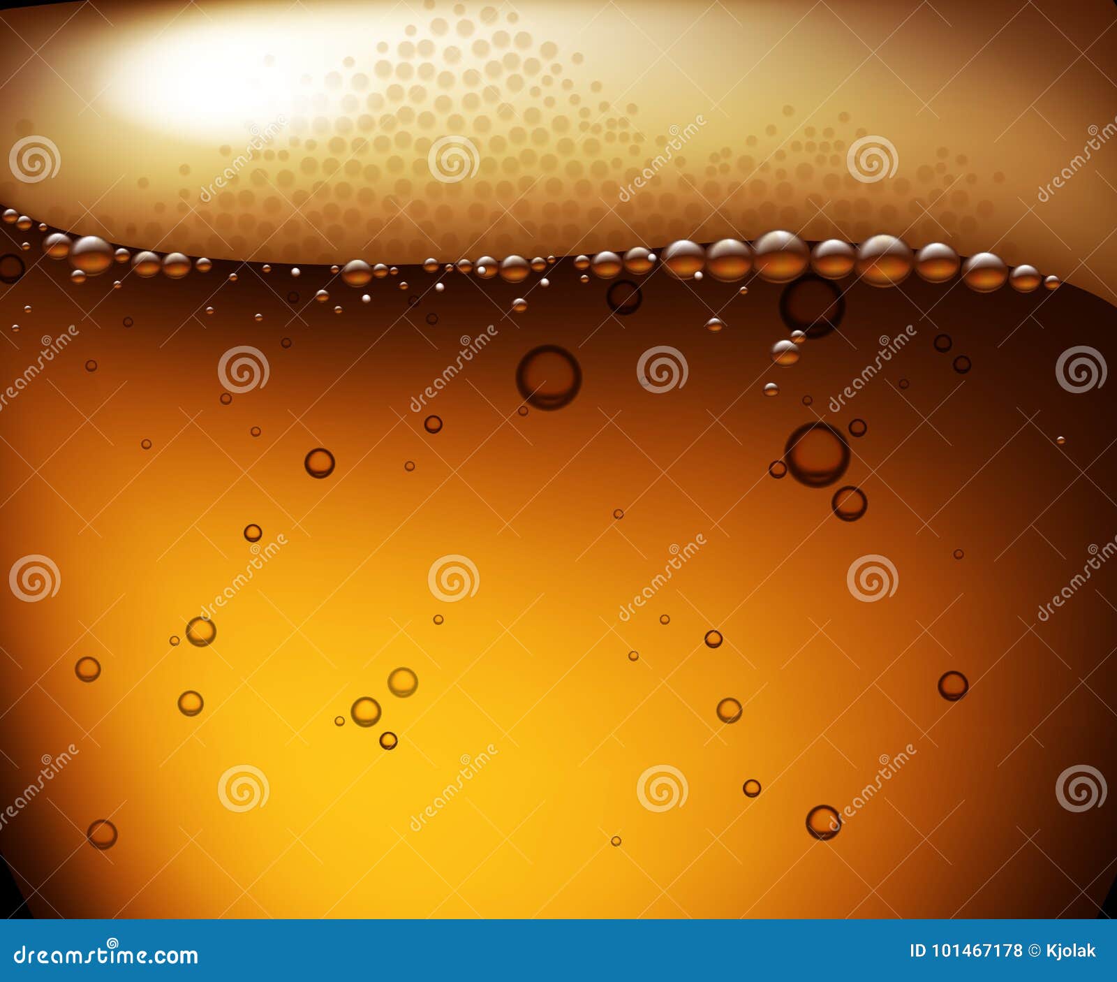 Beer Background. Highly Realistic Illustration with the Effect O Stock ...
