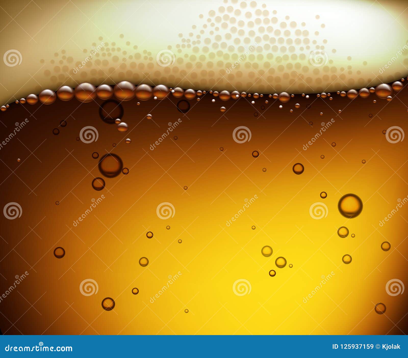Beer Background. Highly Realistic Illustration with the Effect O Stock ...