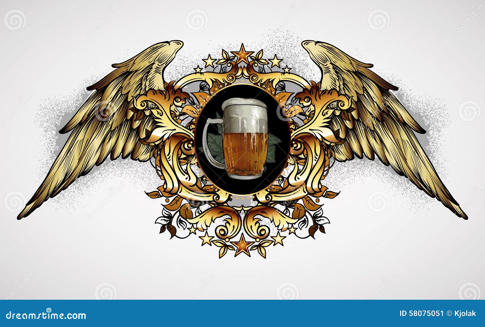 Beer background stock vector. Illustration of lager, beverage - 58075051