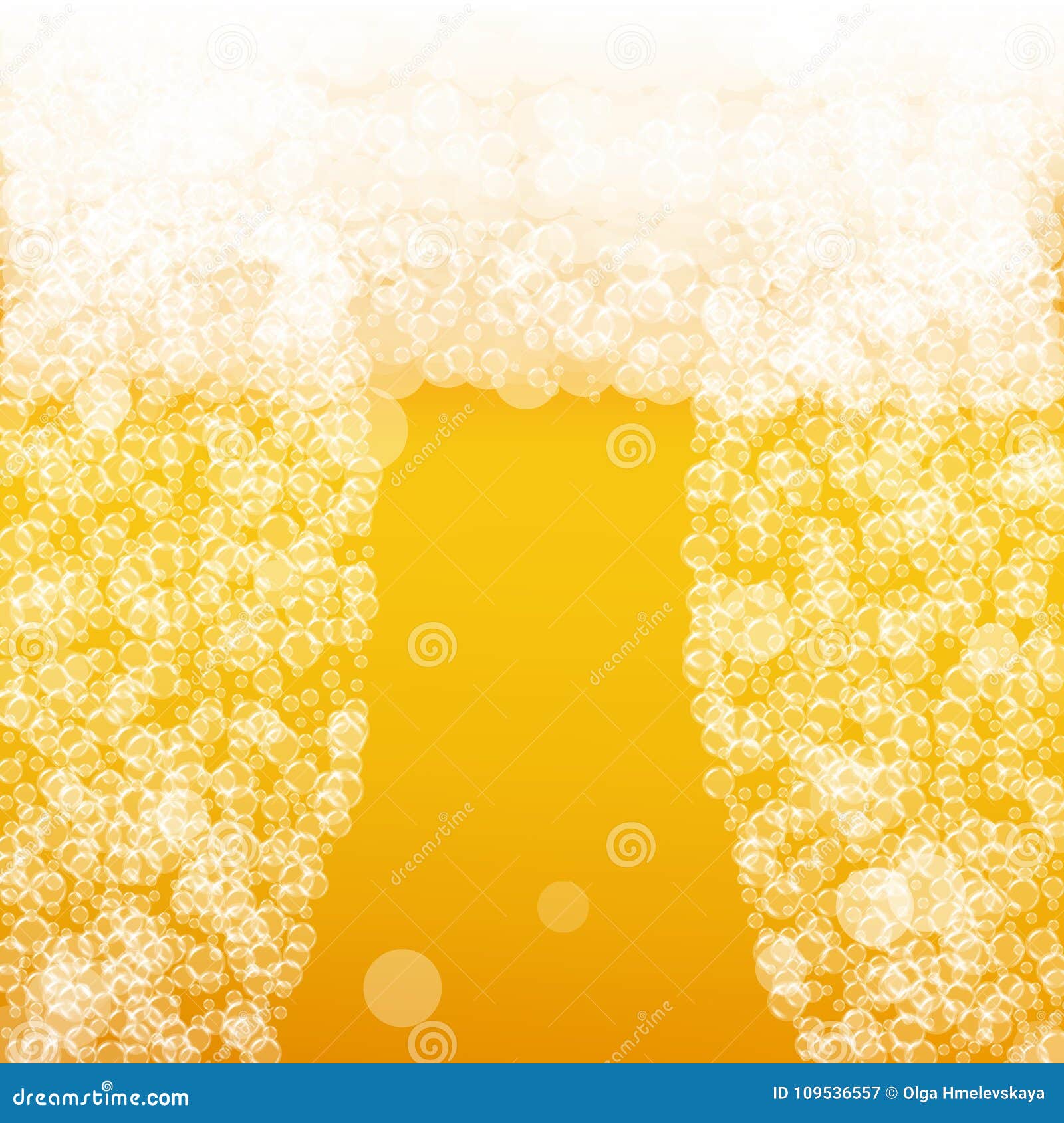 Beer Background with Realistic Bubbles Stock Vector - Illustration of ...