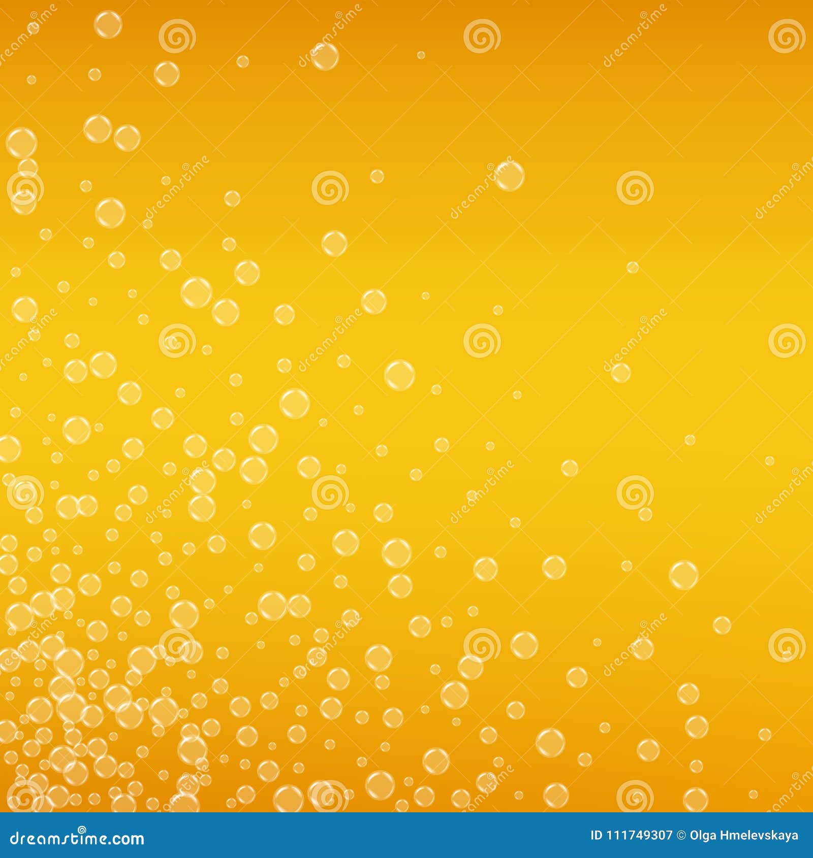 Beer Background with Realistic Bubbles Stock Vector - Illustration of ...