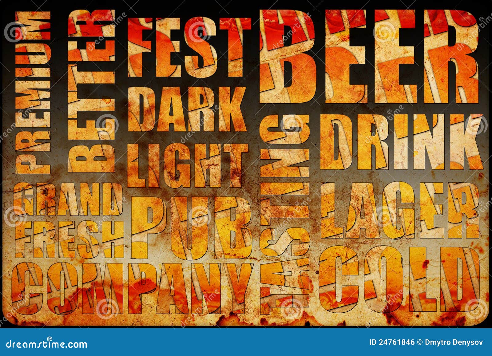 Beer background text stock illustration. Illustration of card - 24761846