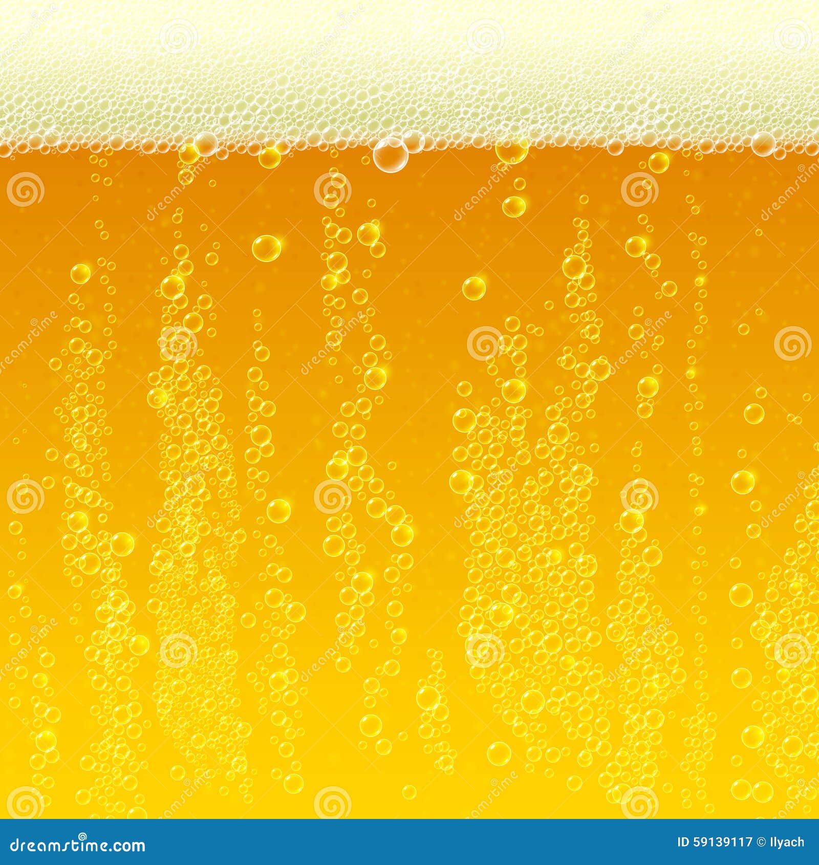Beer Background Texture with Foam and Bubbles Stock Vector ...