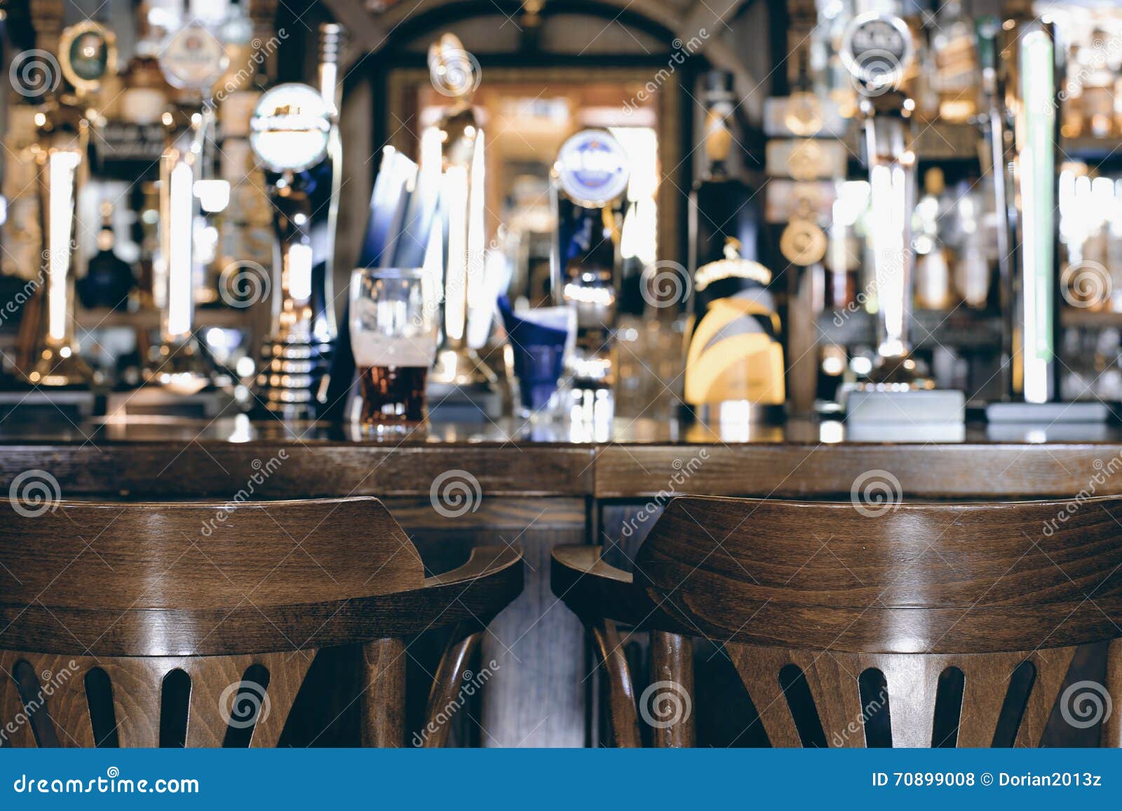 Beer bar pub stock photo. Image of retro, glare, elegant - 70899008