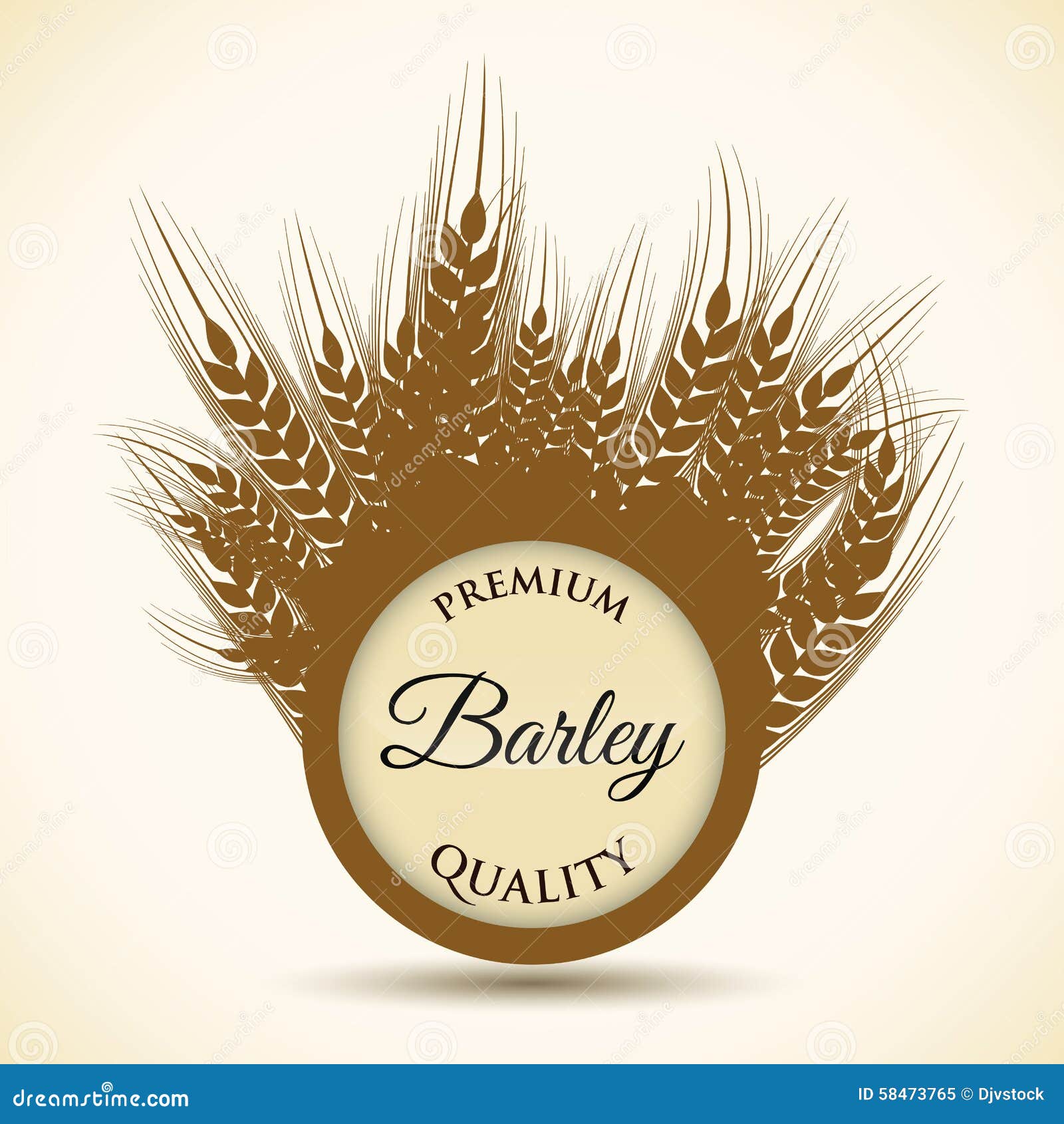 Beer and barley design. stock illustration. Illustration of emblem ...