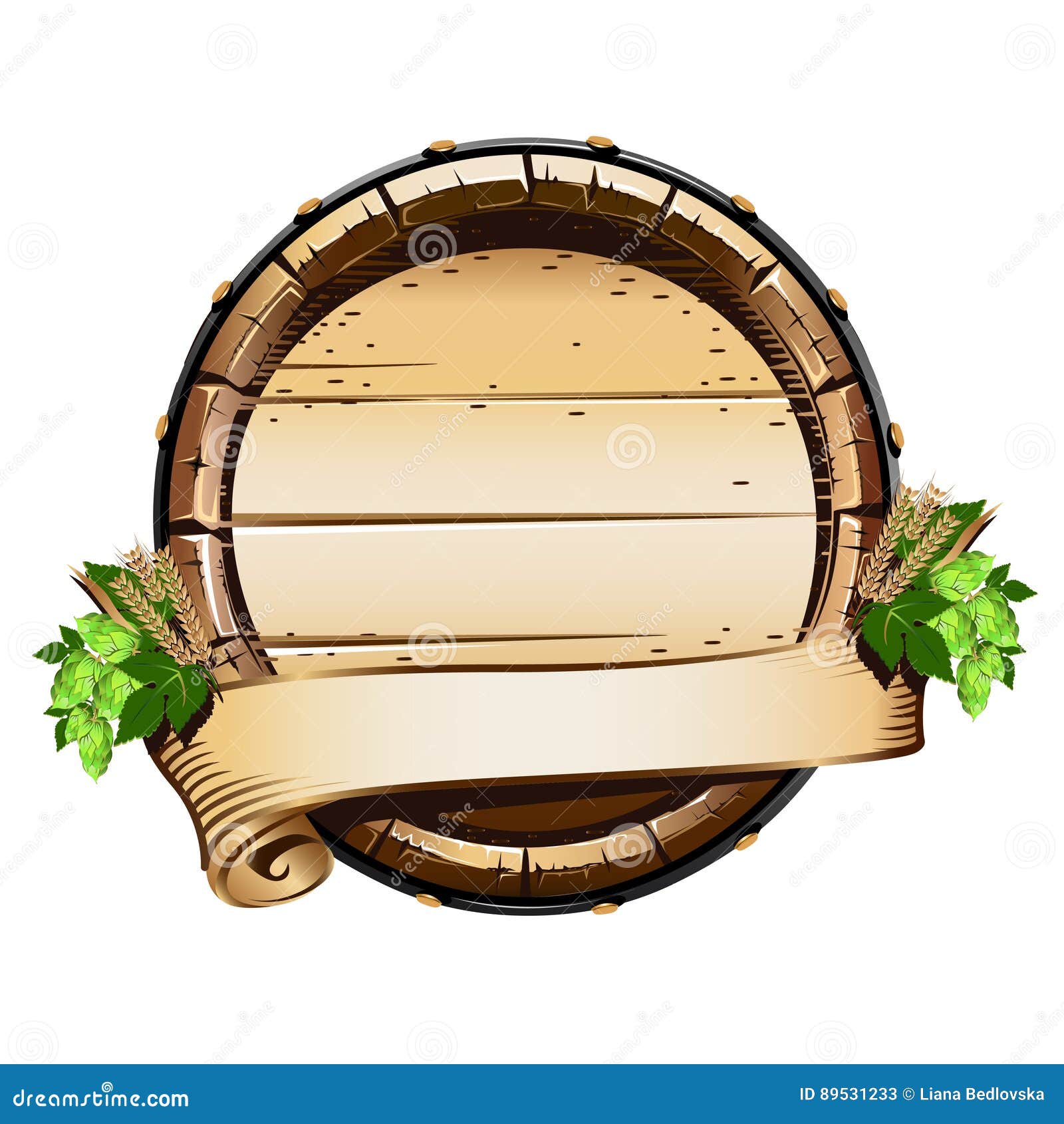 Beer barrel label stock vector. Illustration of icon - 89531233