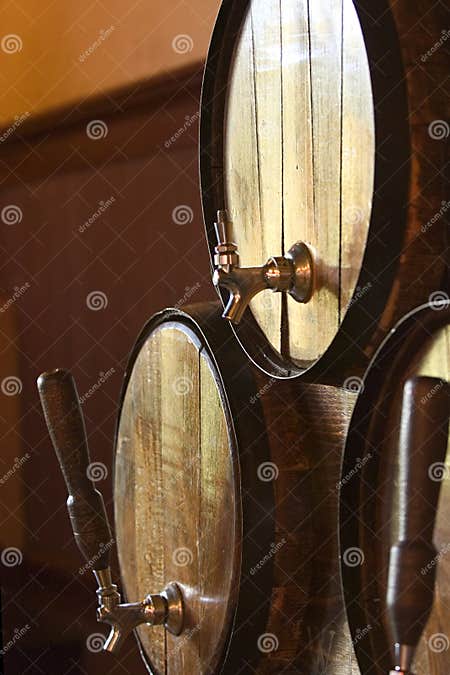 Beer Barrels stock image. Image of closeup, equipment, brew - 194735