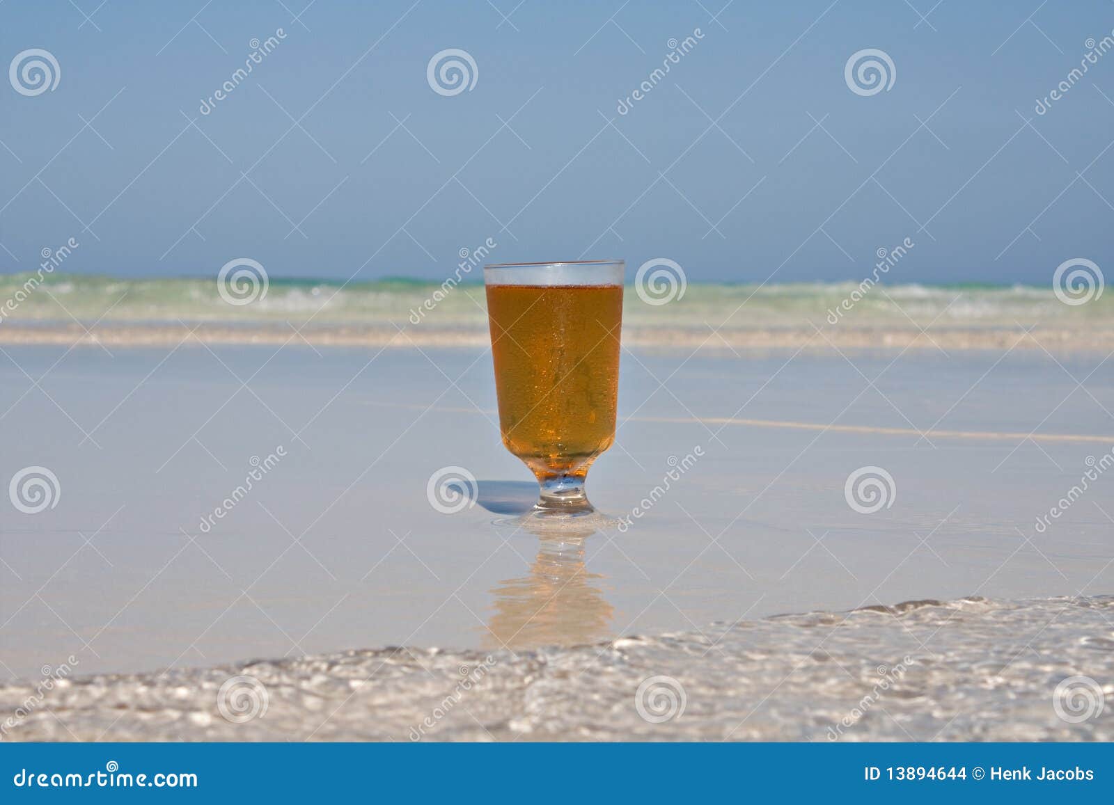 Beer on Beach stock photo. Image of surf, water, lager - 13894644
