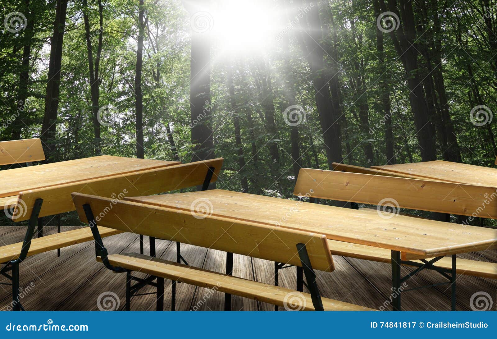 Mug Of Beer On A Bench Stock Photo | CartoonDealer.com #69770538