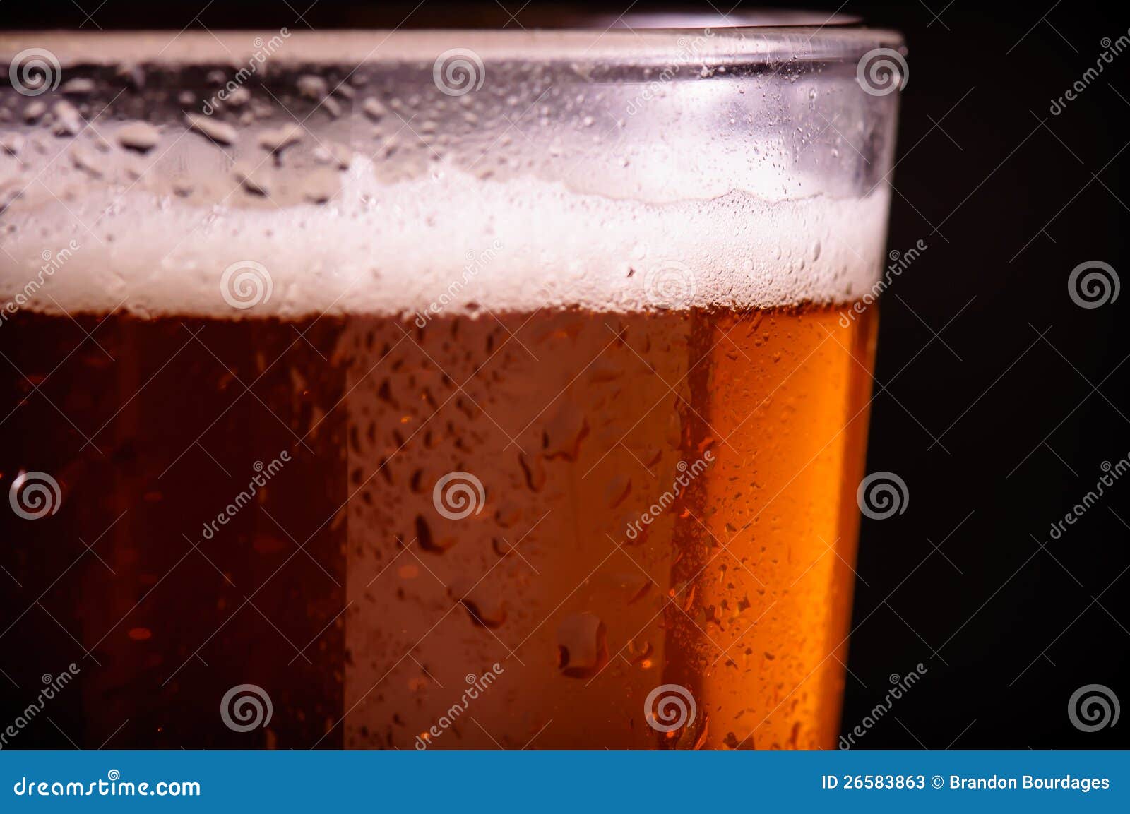 Beer on black Background stock image. Image of unstrained - 26583863