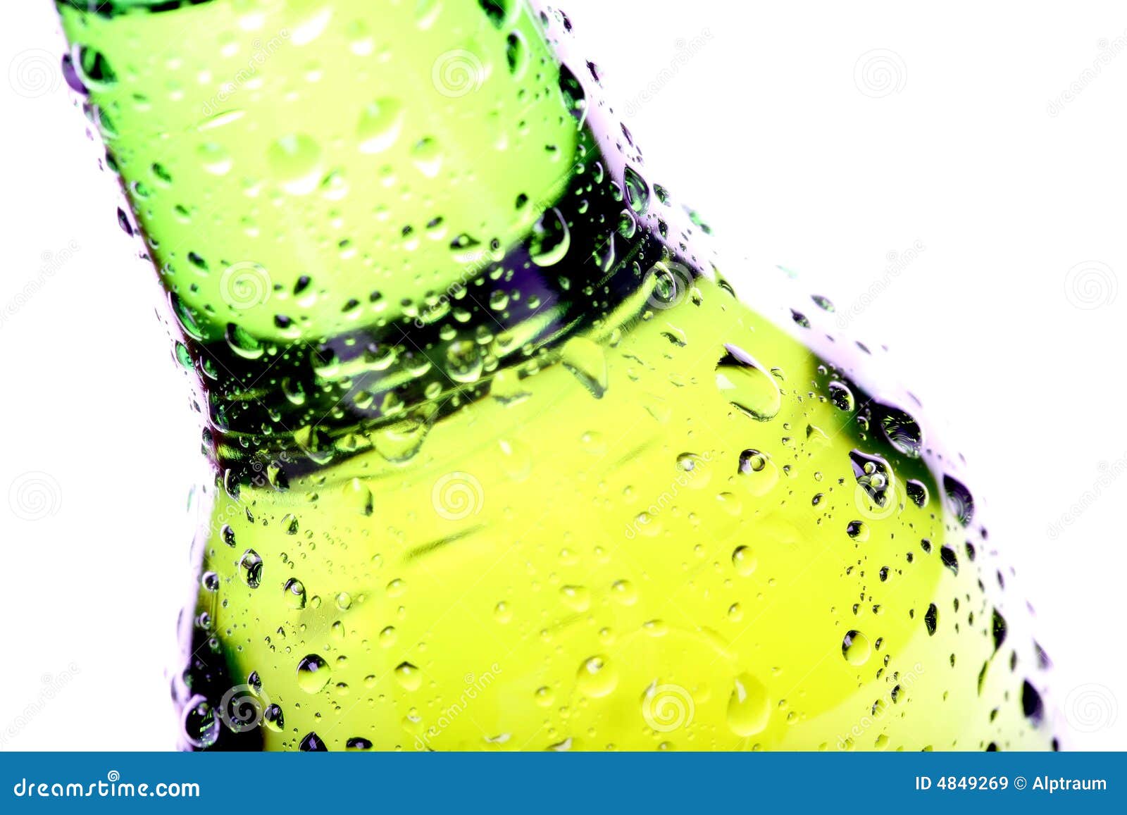 Beer Bottle Abstract Isolated Stock Image - Image of bottle, white: 4849269