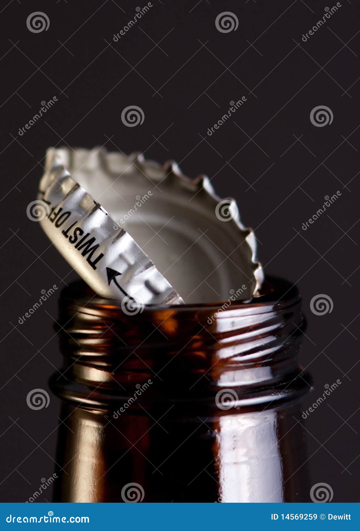 Beer bottle cap stock image. Image of twist, bent, brown - 14569259