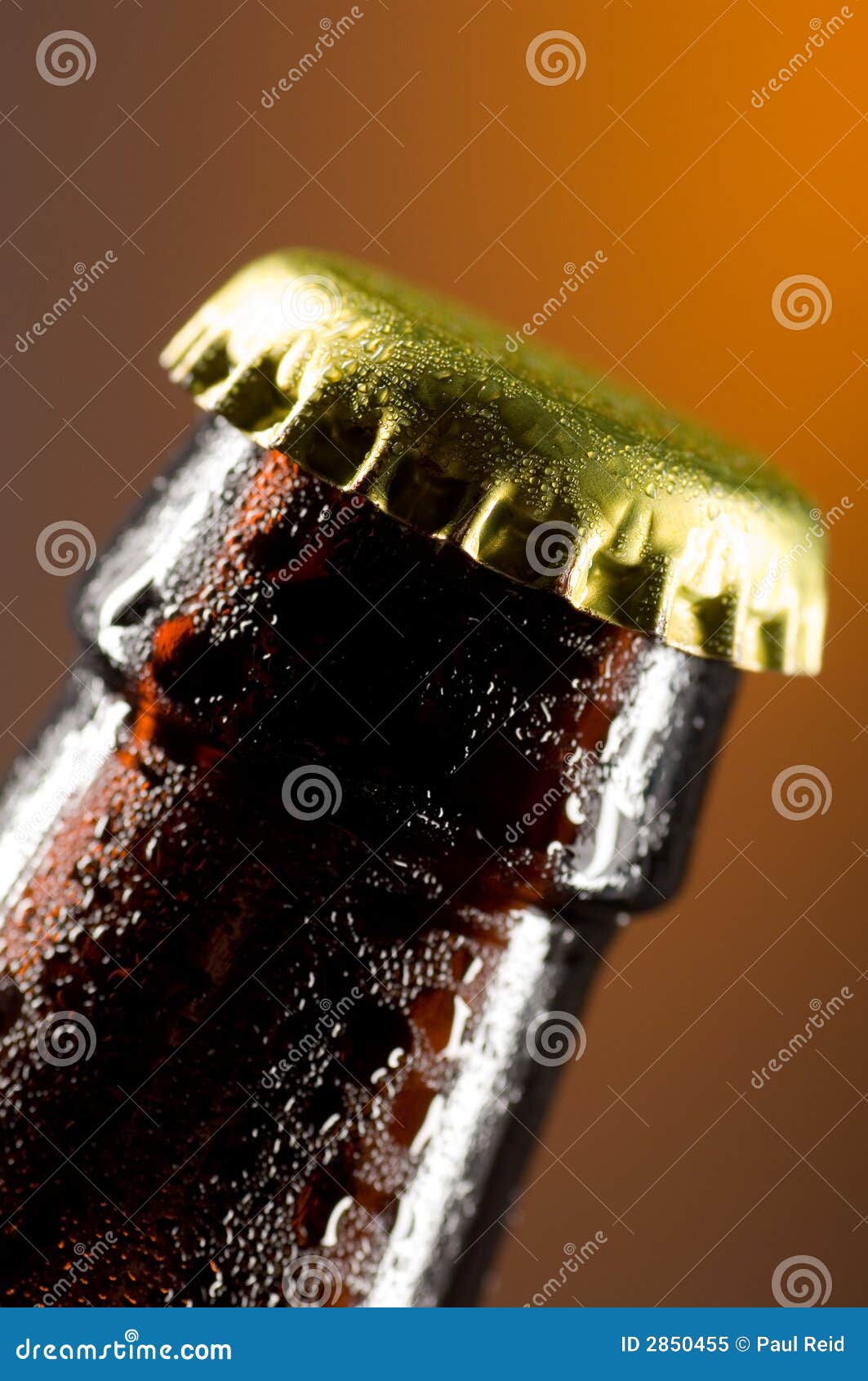 Beer bottle cap stock image. Image of objects, gold, glossy - 2850455