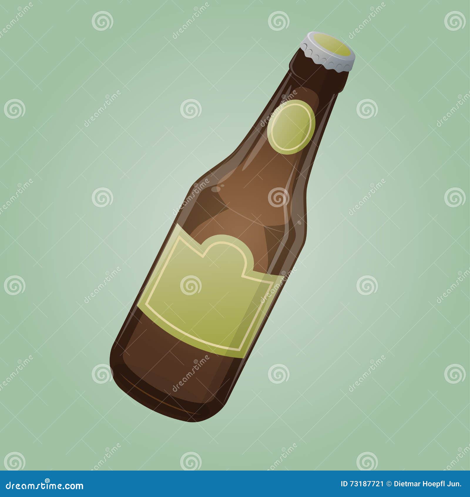 Drinking Beer Bottle Animation