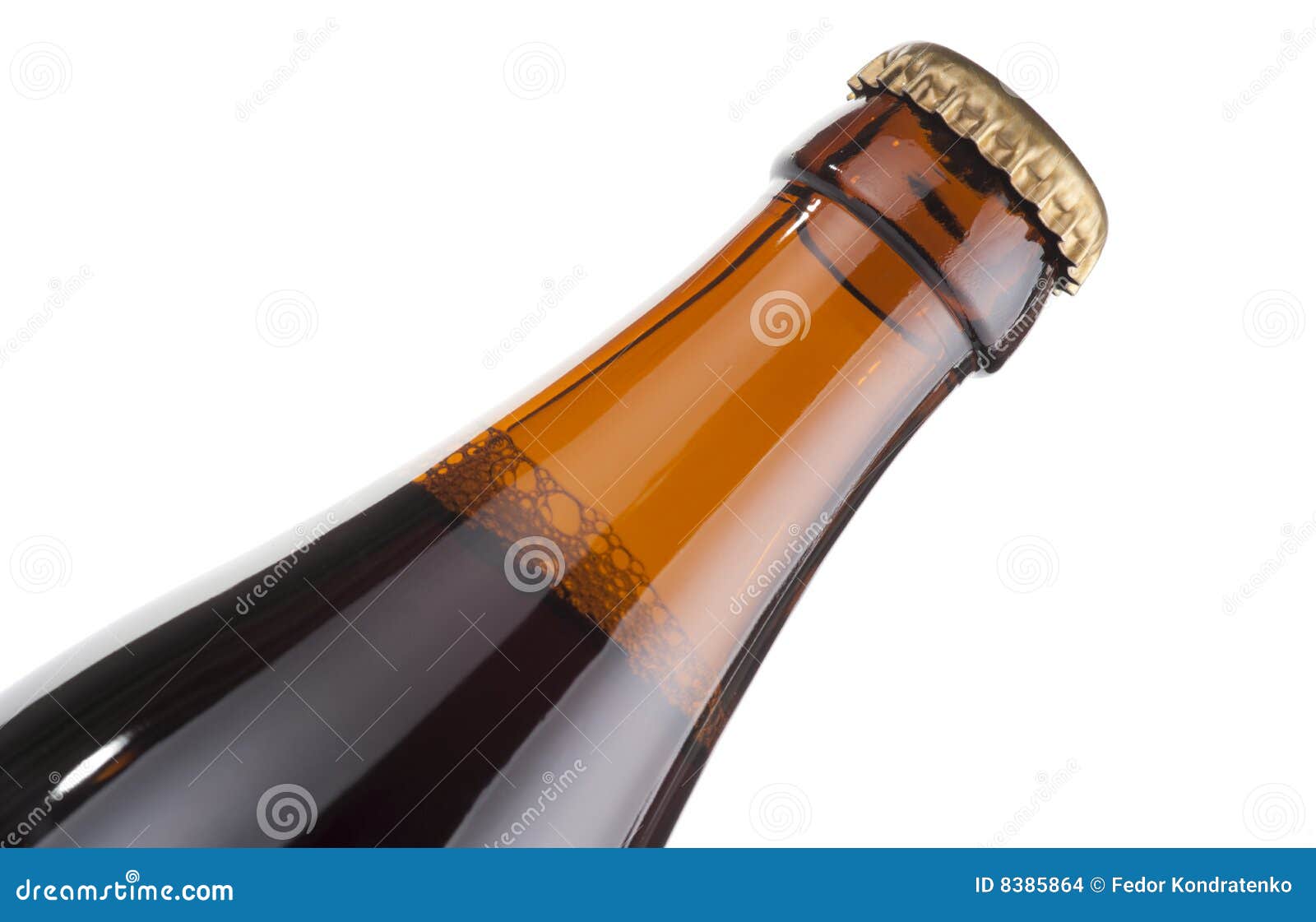 Beer Bottle Neck, Isolated Close-up Stock Photo - Image of standing ...