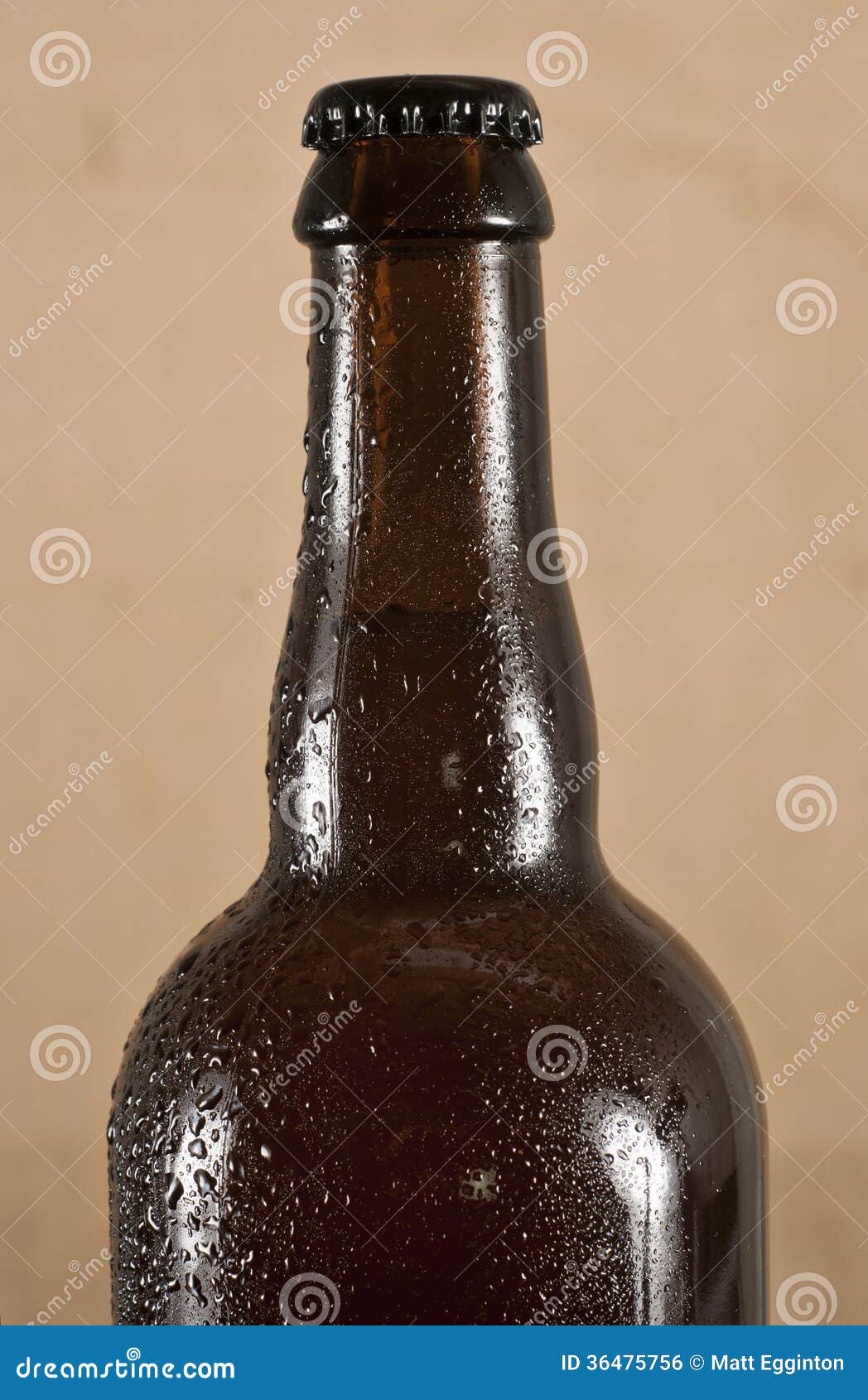 Beer bottle - Sweating. stock photo. Image of brown, alcohol - 36475756