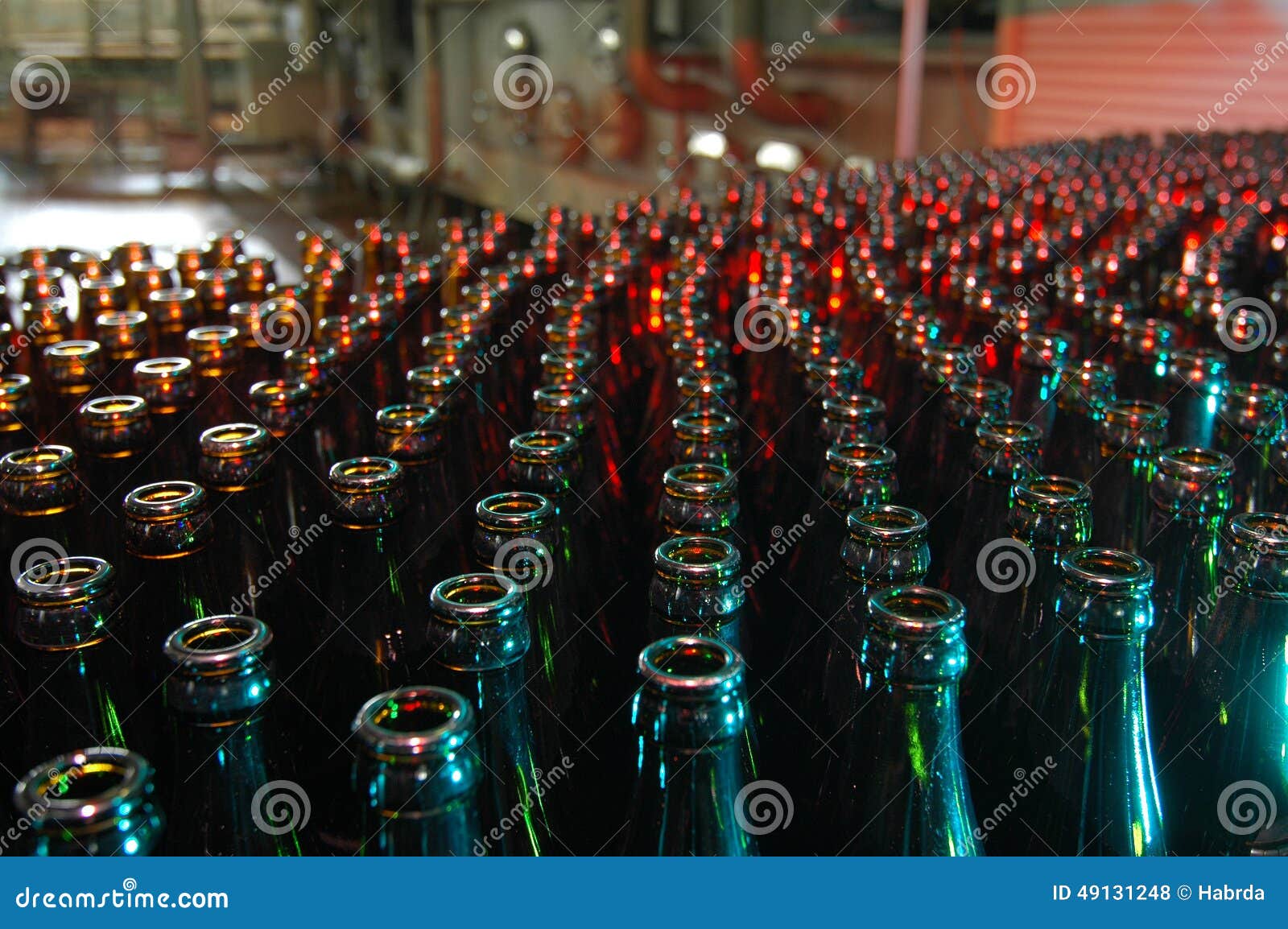 Beer bottles in a brewery stock photo. Image of beautiful - 49131248