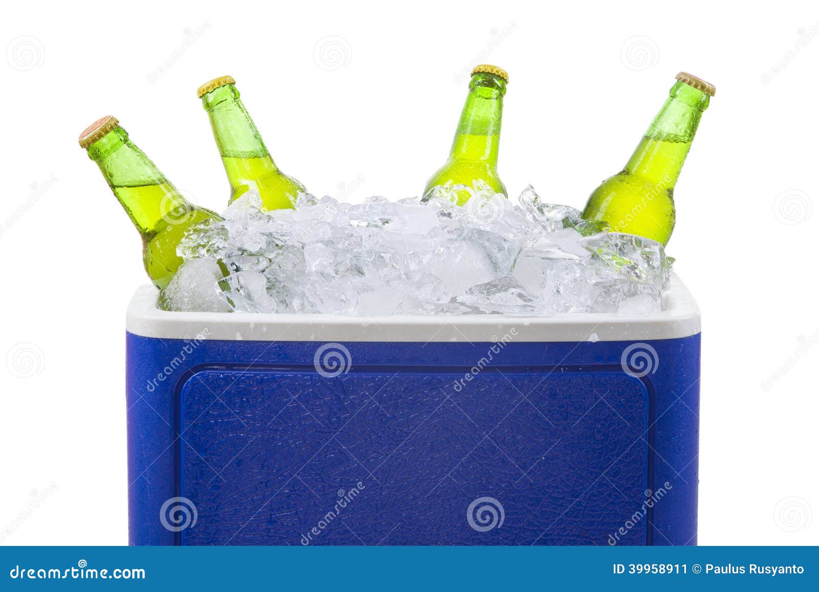 Beer Bottles Ice Box Isolated Stock Photos - Free & Royalty-Free Stock ...