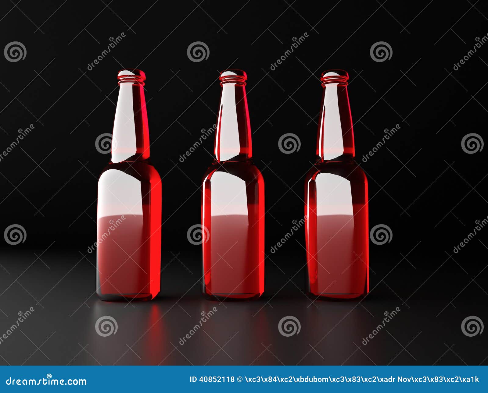 Beer bottles stock illustration. Illustration of lager - 40852118