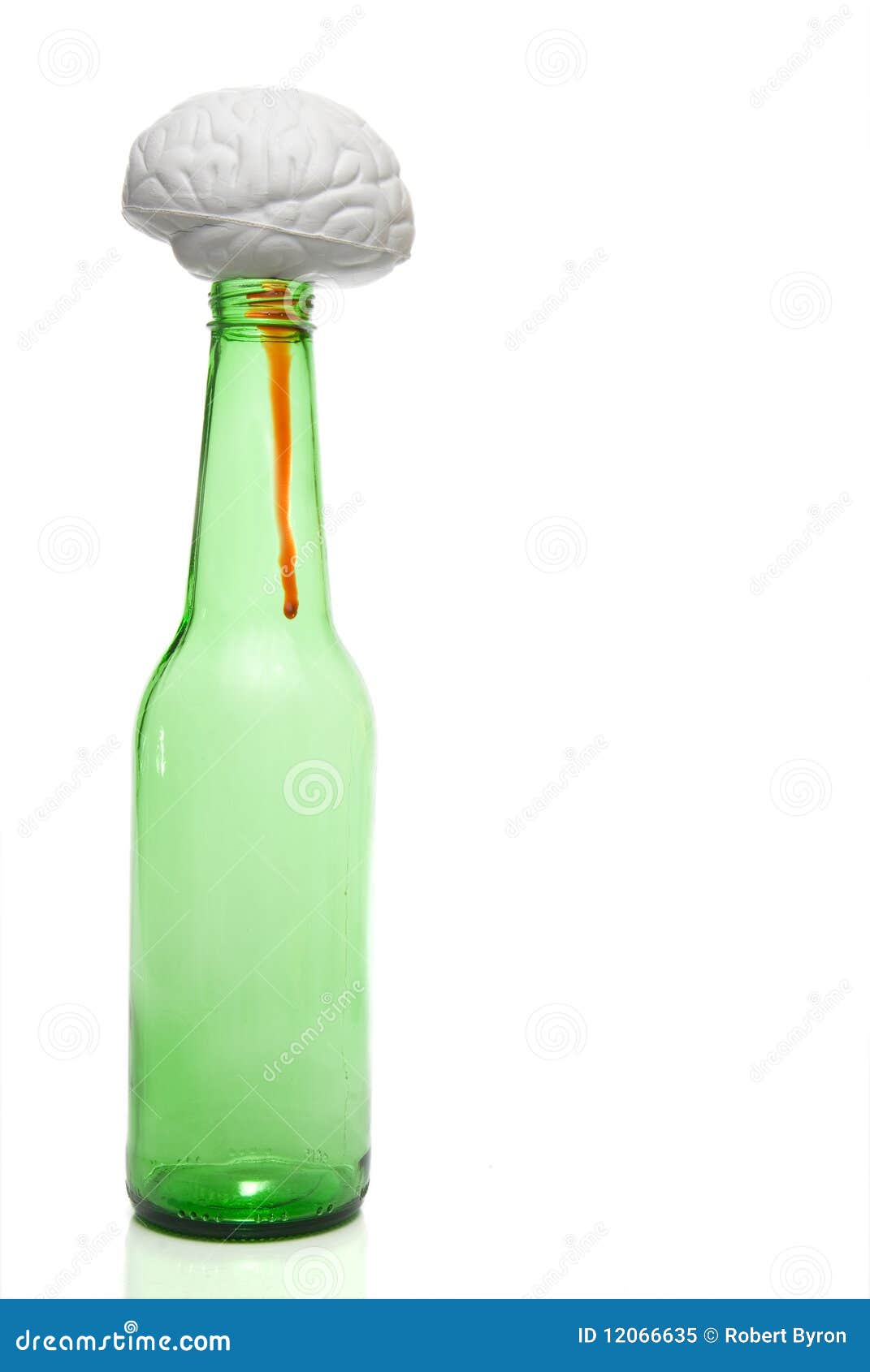 Beer Brain Disease stock image. Image of drink, damage - 12066635