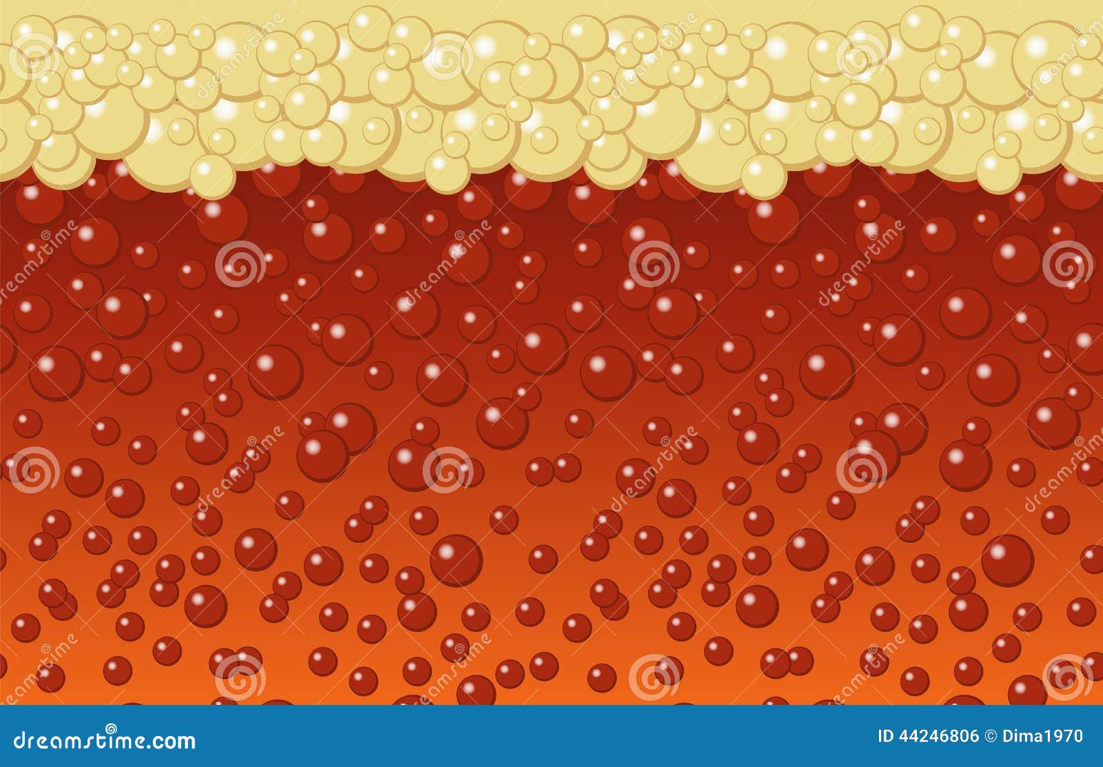 Beer bubbles background stock vector. Illustration of seamless - 44246806