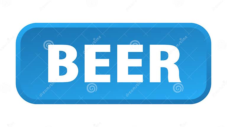 Beer Button. Beer Square 3d Push Button Stock Vector - Illustration of ...