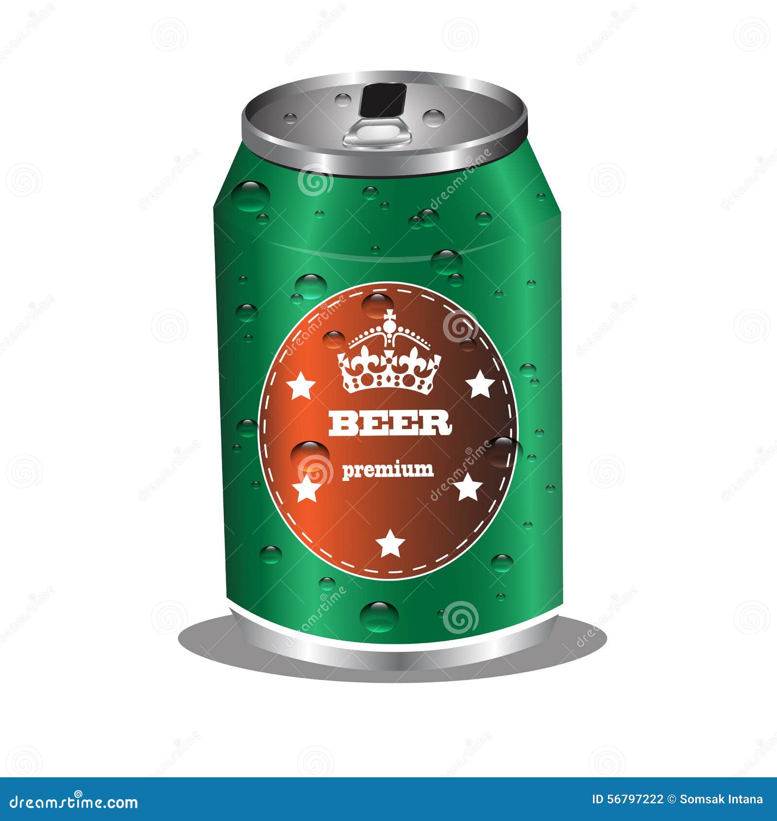 Beer can design stock vector. Illustration of hops, decoration - 56797222