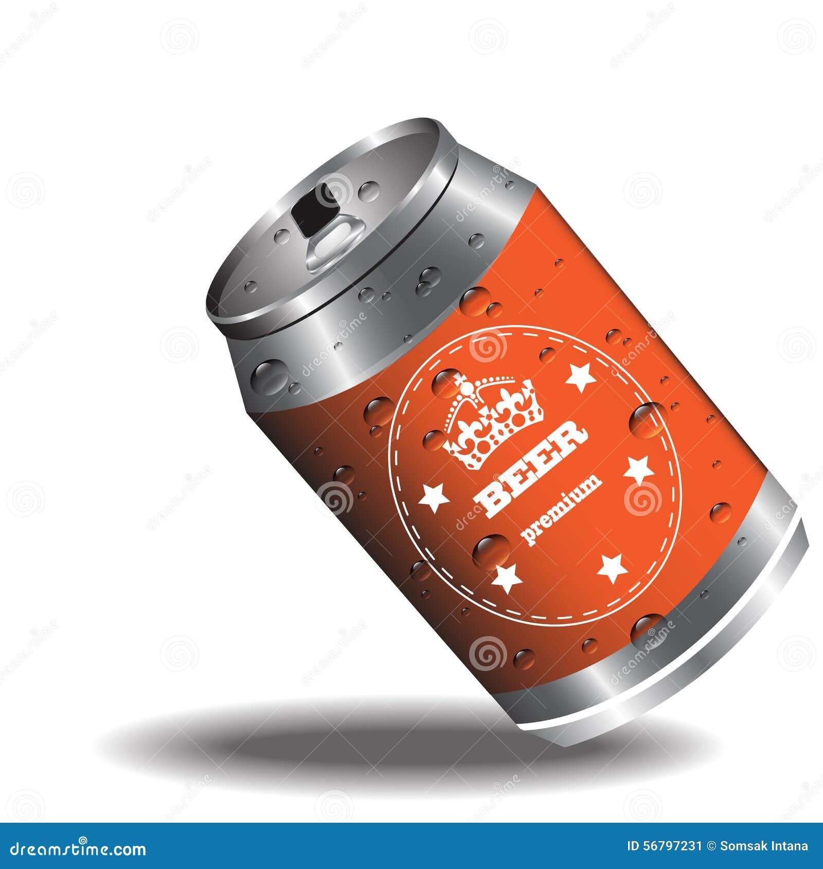 Beer can design stock vector. Illustration of aluminium - 56797231