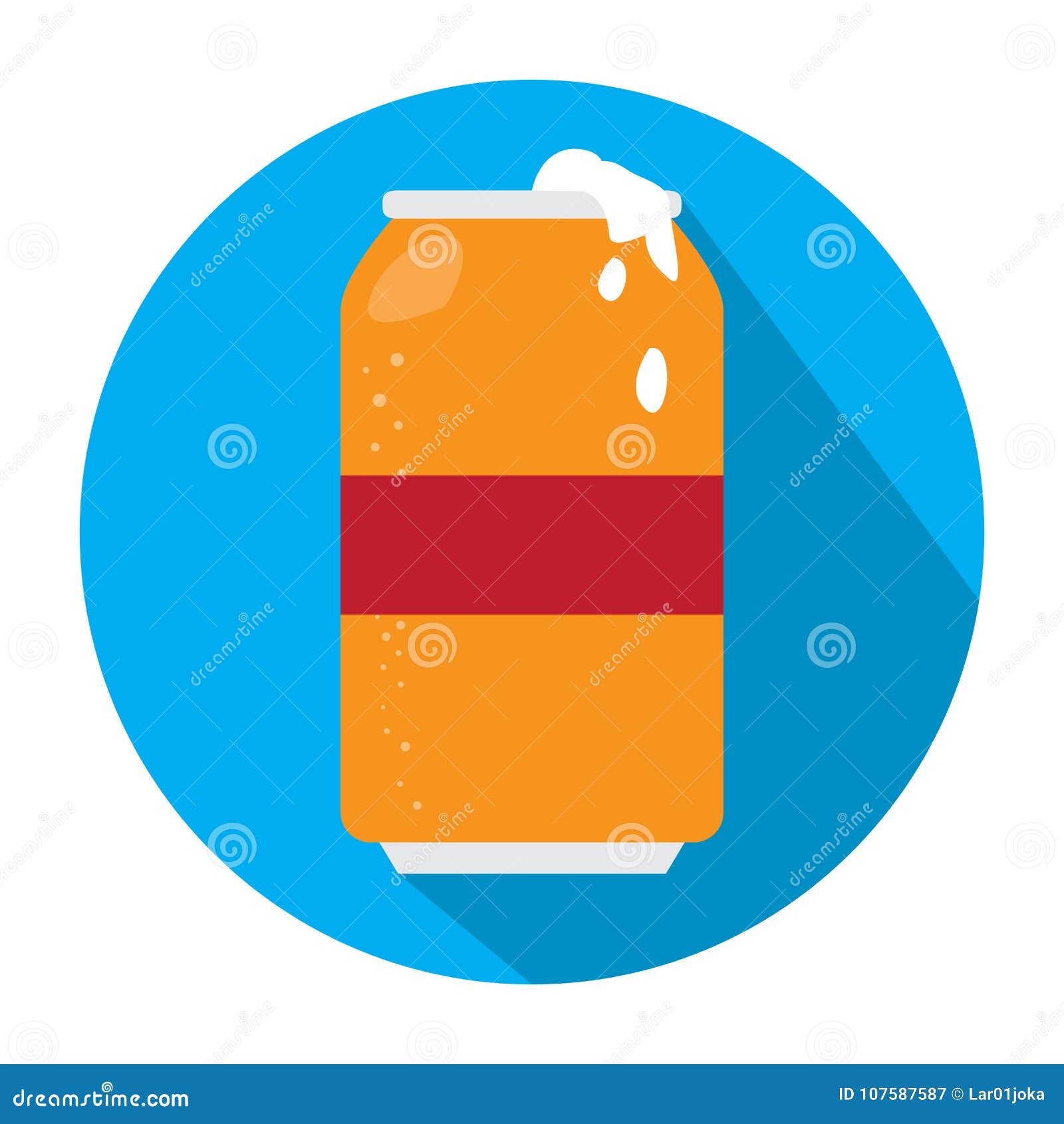 Beer can icon stock vector. Illustration of graphic - 107587587