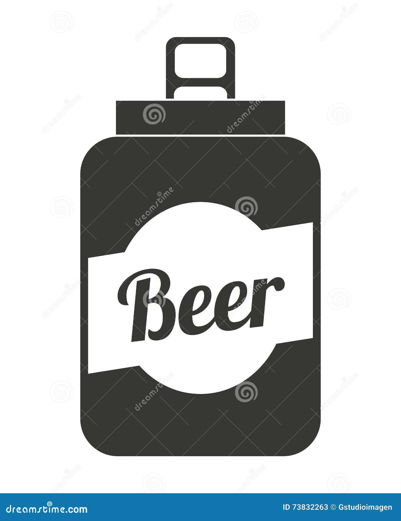 Beer Can Isolated Icon Design Stock Illustration - Illustration of sign ...