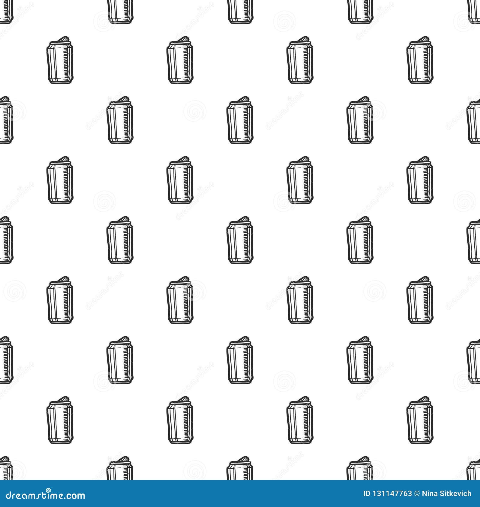 Beer can pattern seamless stock vector. Illustration of menu - 131147763