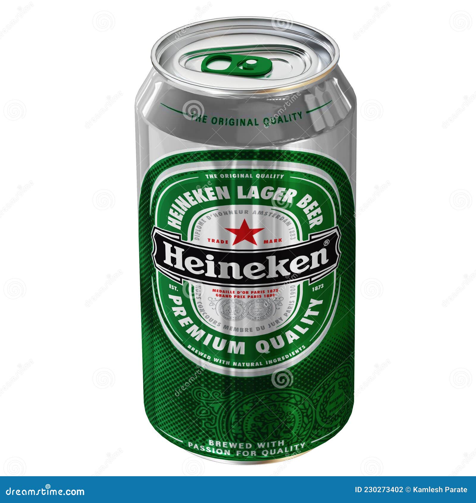 Beer Can Render Concept with White Background Editorial Photography ...