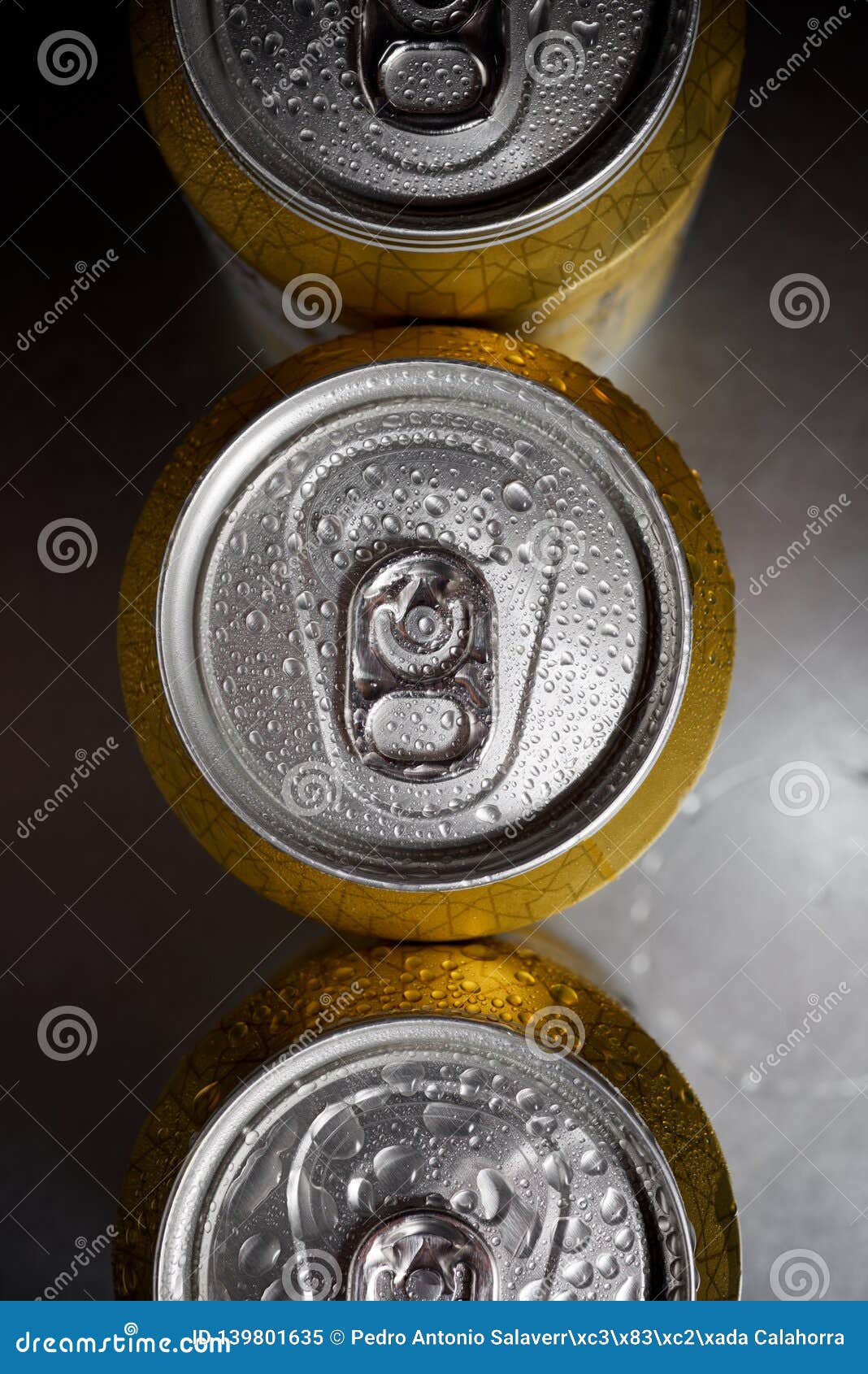 Beer cans view stock image. Image of canned, metal, pack - 139801635