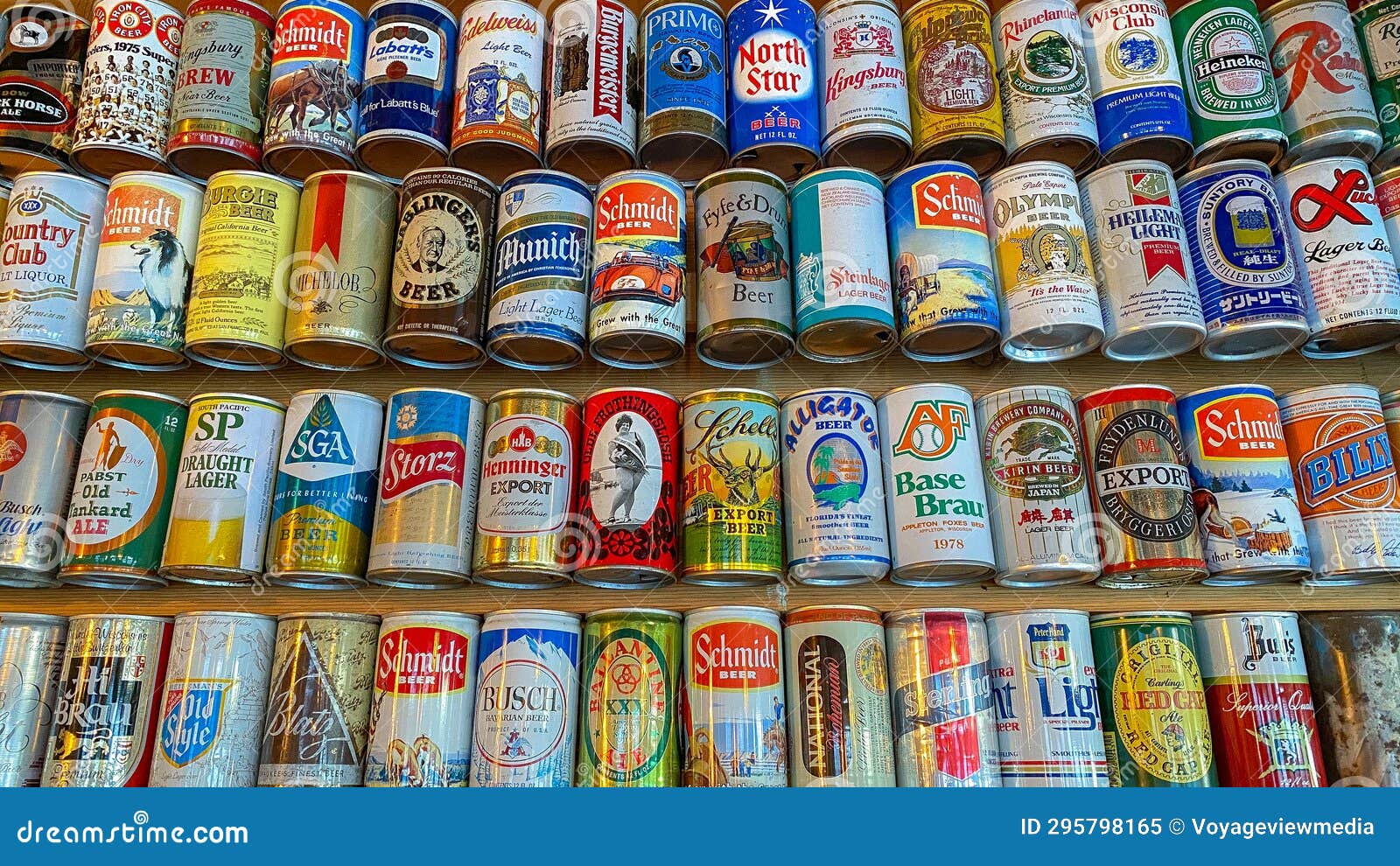 Beer Cans Wide Angle Colors Editorial Image - Image of beer, logos ...