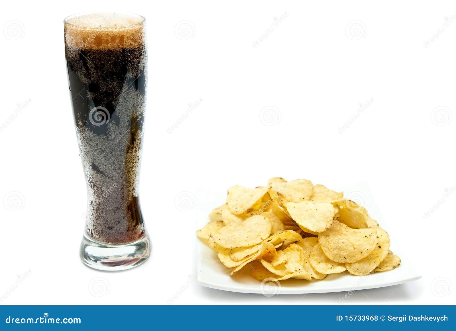 Beer and chips stock photo. Image of beer, eating, heap - 15733968