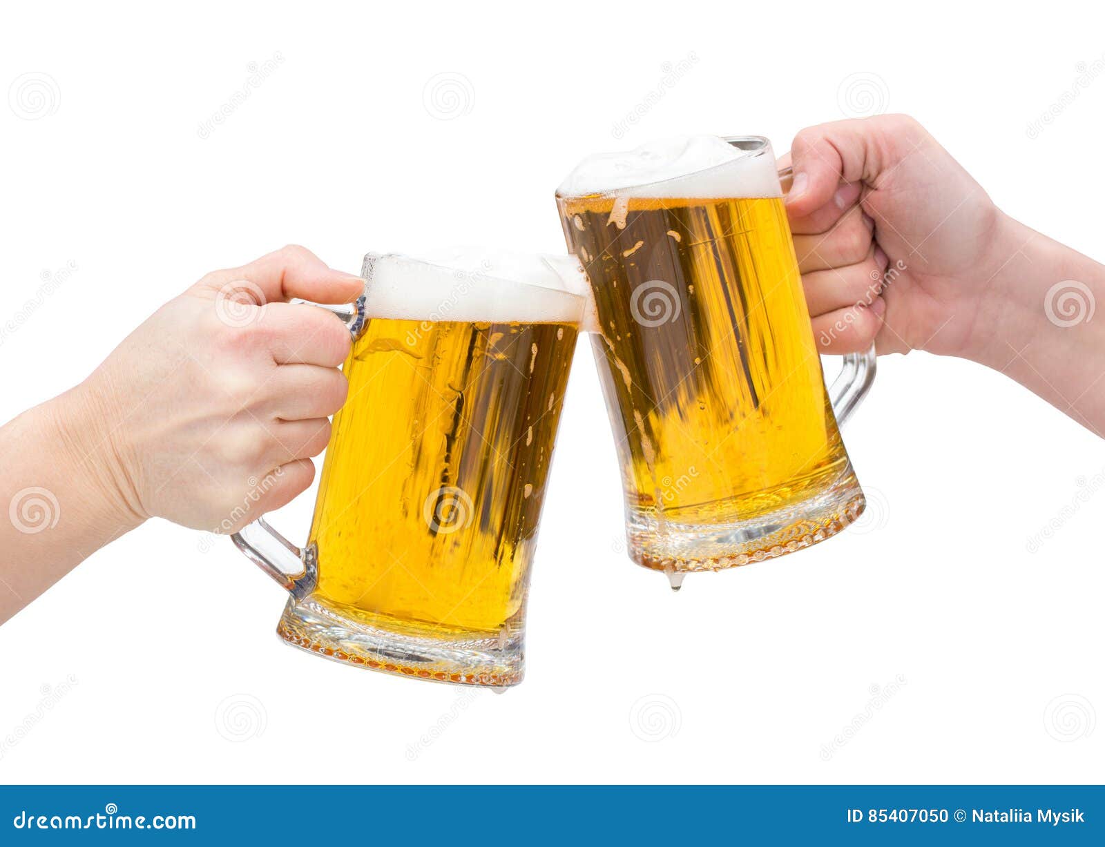Beer clinking glasses. stock photo. Image of toast, people - 85407050