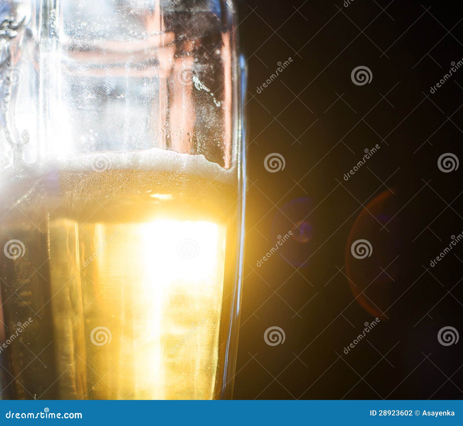Beer close-up stock photo. Image of glass, fresh, beer - 28923602