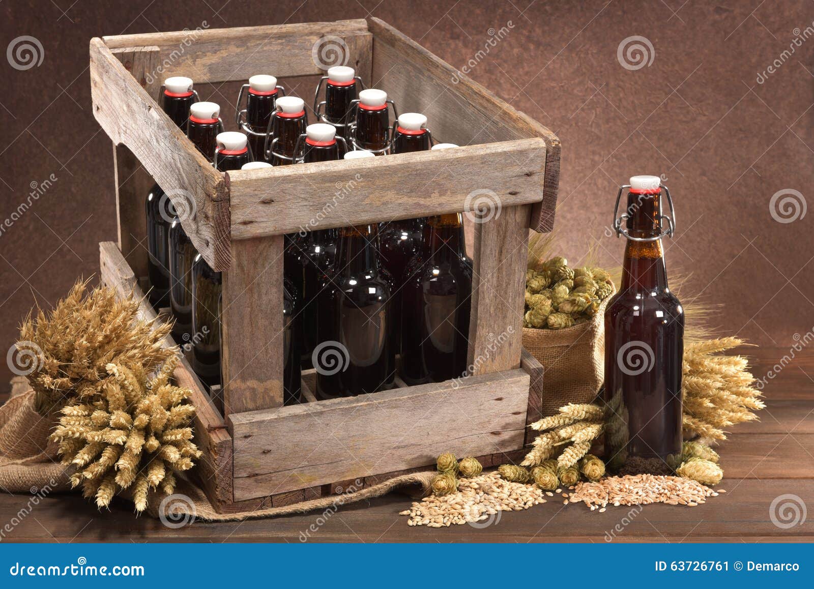 Beer crate stock image. Image of decoration, harvest - 63726761