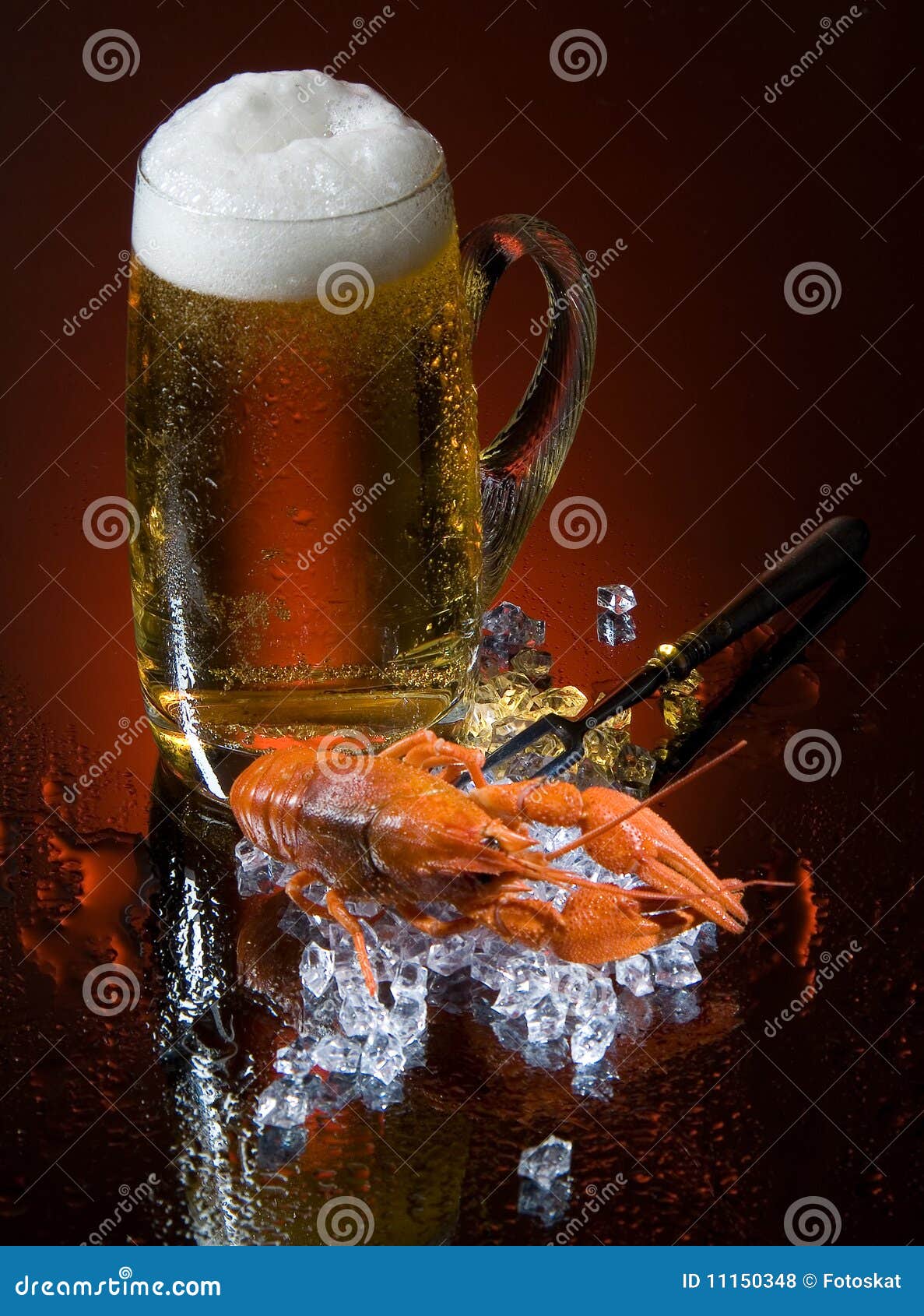 Beer and Crawfish stock photo. Image of liquid, indulgence - 11150348