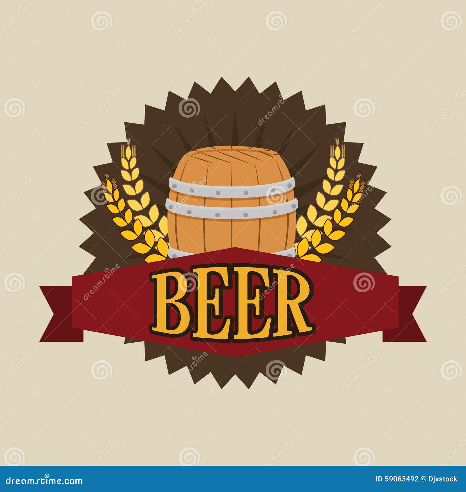 Beer design stock vector. Illustration of product, closeup - 59063492