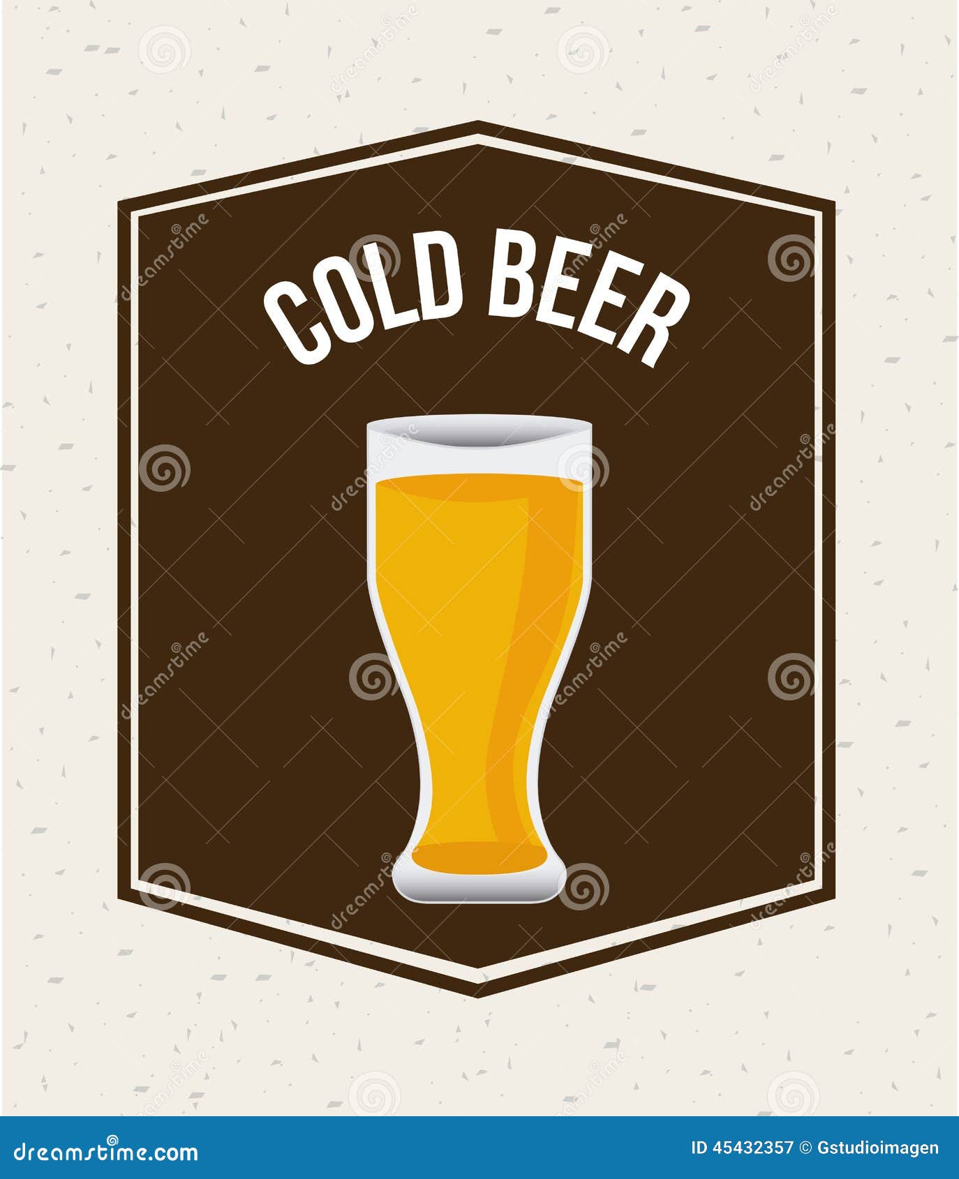 Beer design stock vector. Illustration of sticker, glass - 45432357
