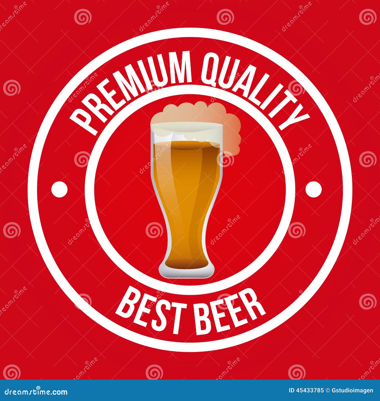 Beer design stock vector. Illustration of alcohol, guaranteed - 45433785