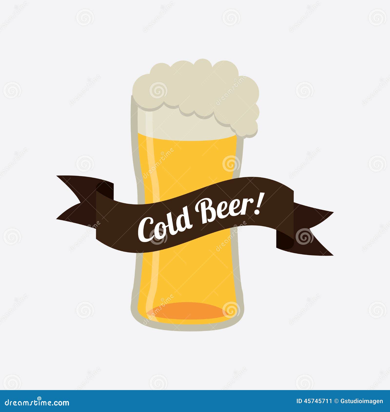 Beer design stock vector. Illustration of ribbon, ornament - 45745711