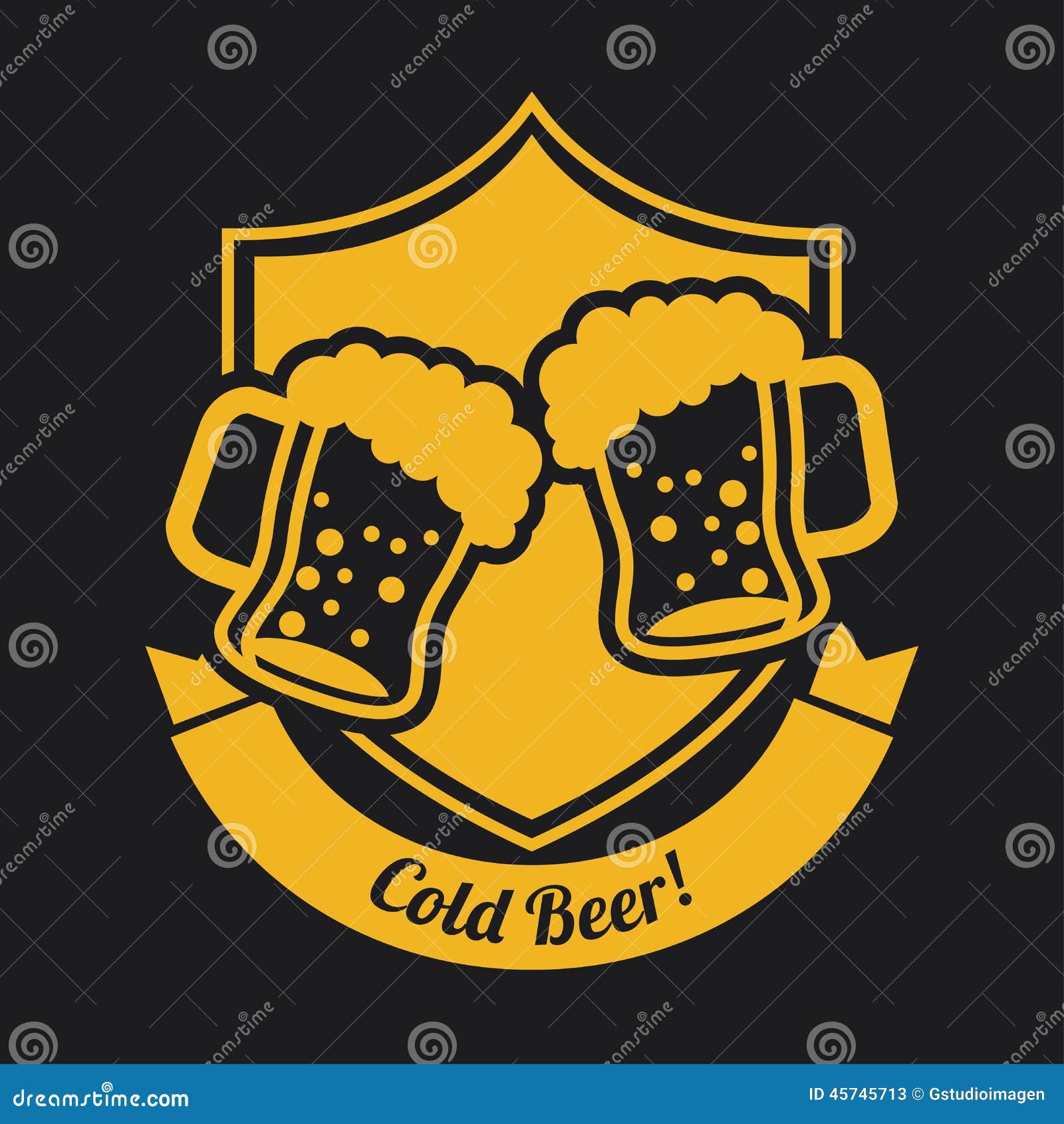 Beer design stock vector. Illustration of bottles, glasses - 45745713