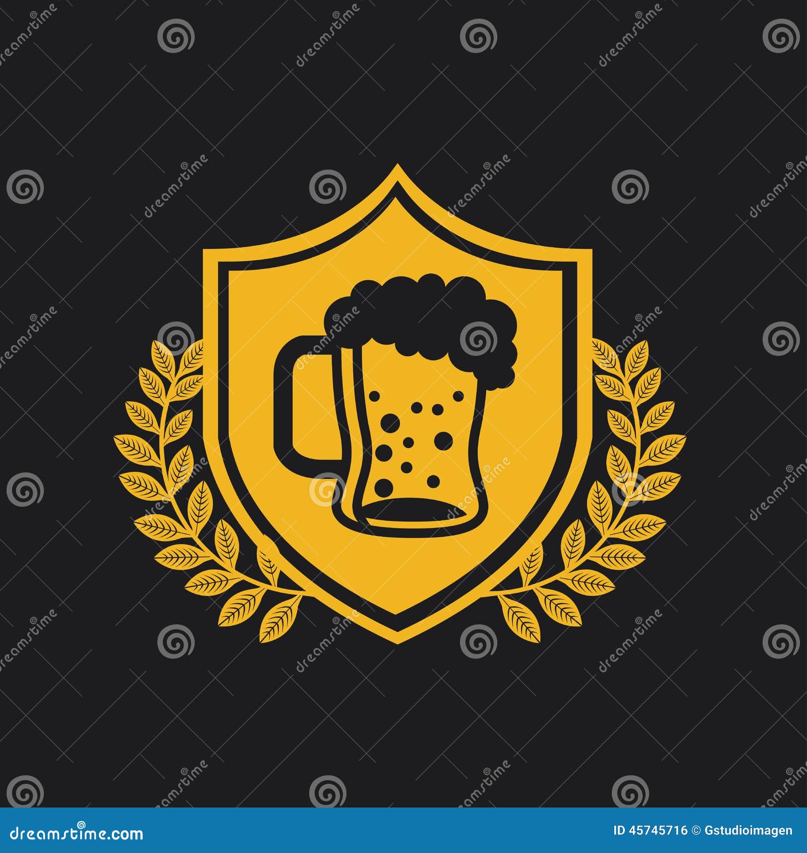 Beer design stock vector. Illustration of banner, symbol - 45745716